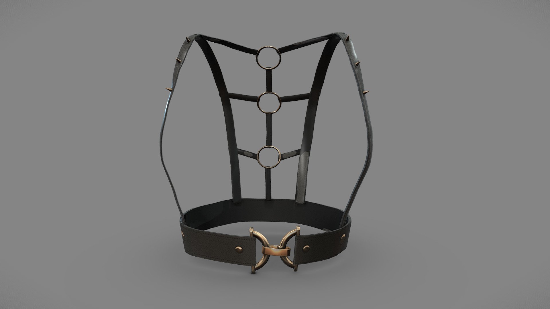 Black Leather Harness - Buy Royalty Free 3D model by 3dia [4ba7631 ...