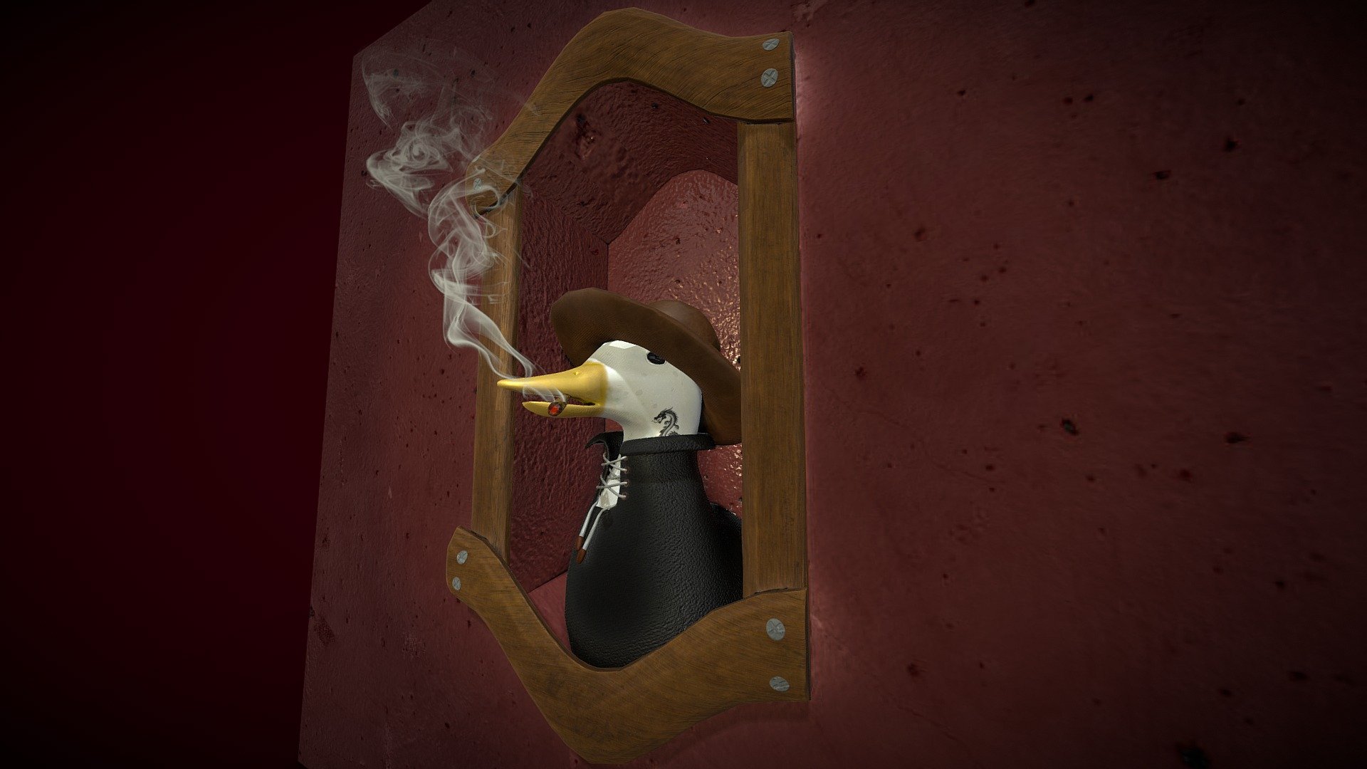 Wall Painting Duck - Download Free 3D model by Uğur Yakışık (@UgurYksk ...