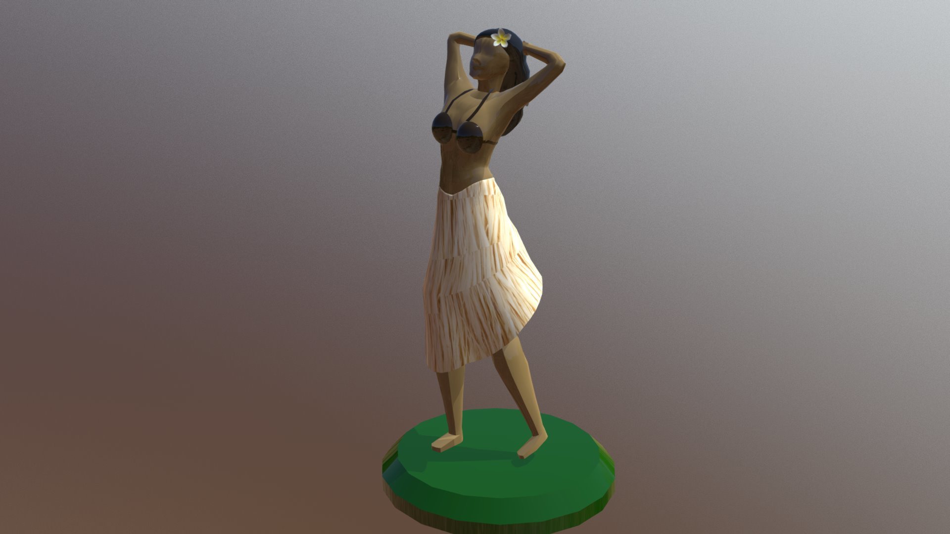 Plastic Hula Girl - 3D model by zogorman [4ba90bd] - Sketchfab