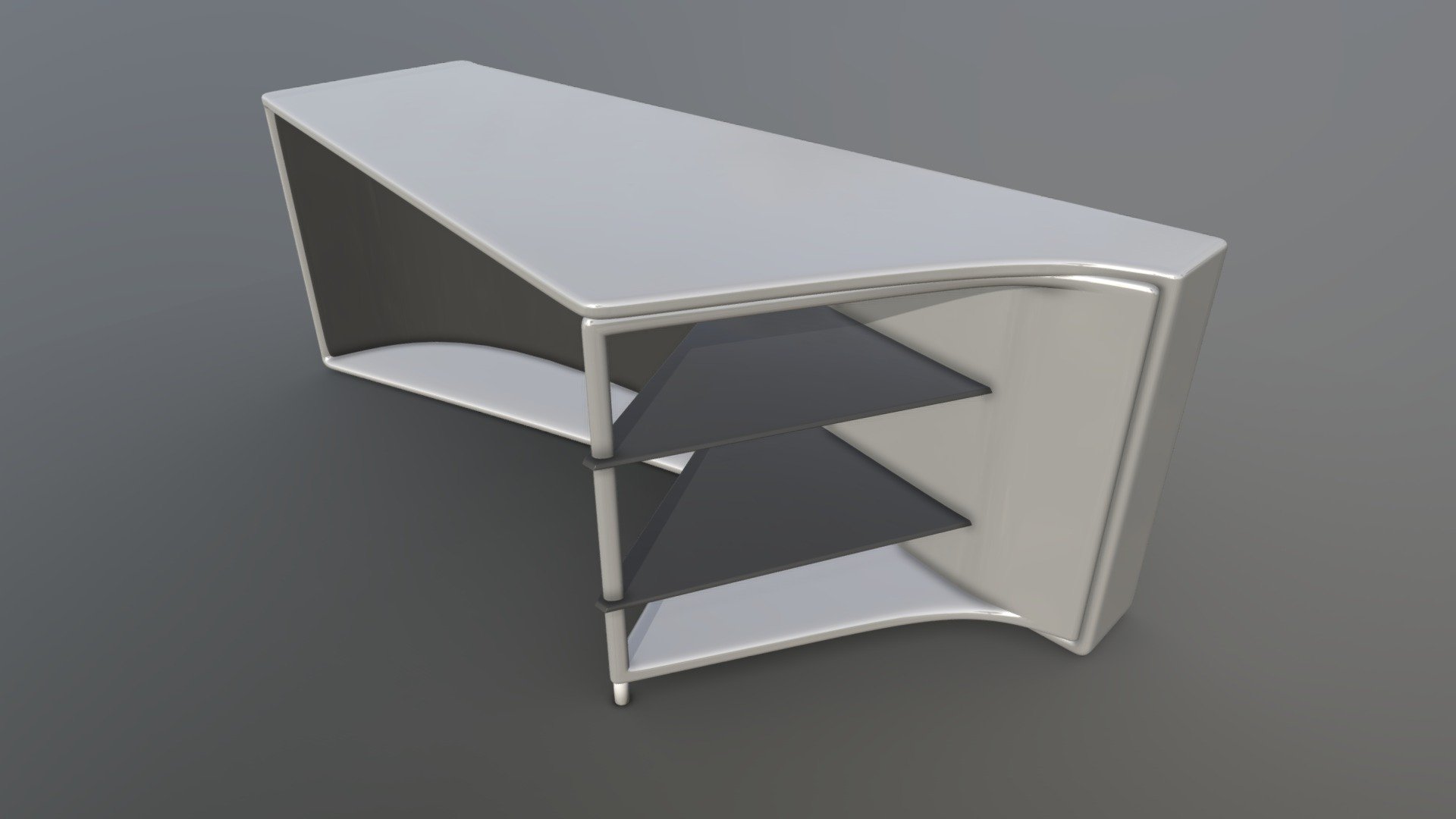 Futuristic Office Desk Concept - Download Free 3D model by Castield ...