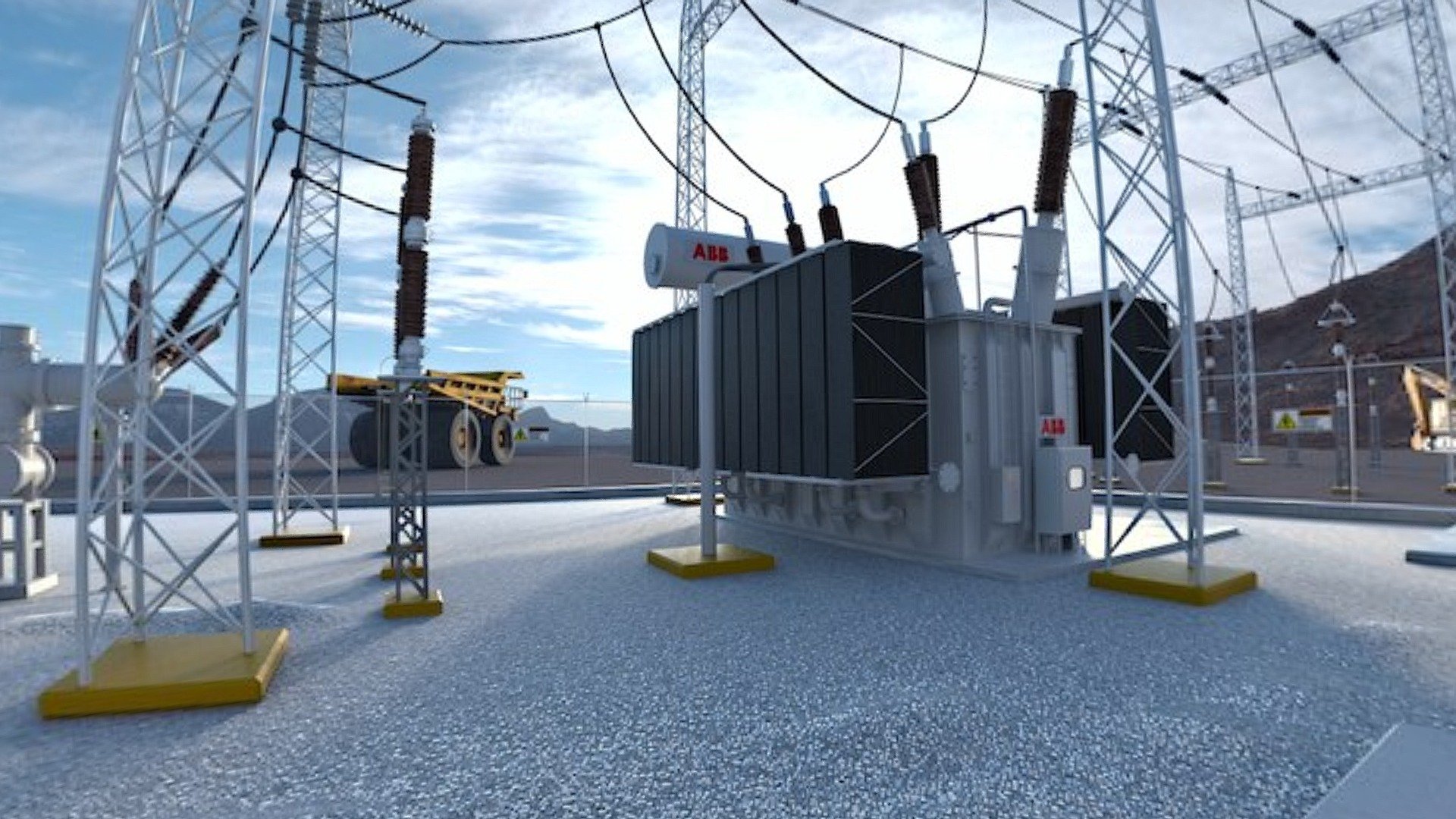 Substation Environment - 3D model by imaginariamx [4bae050] - Sketchfab