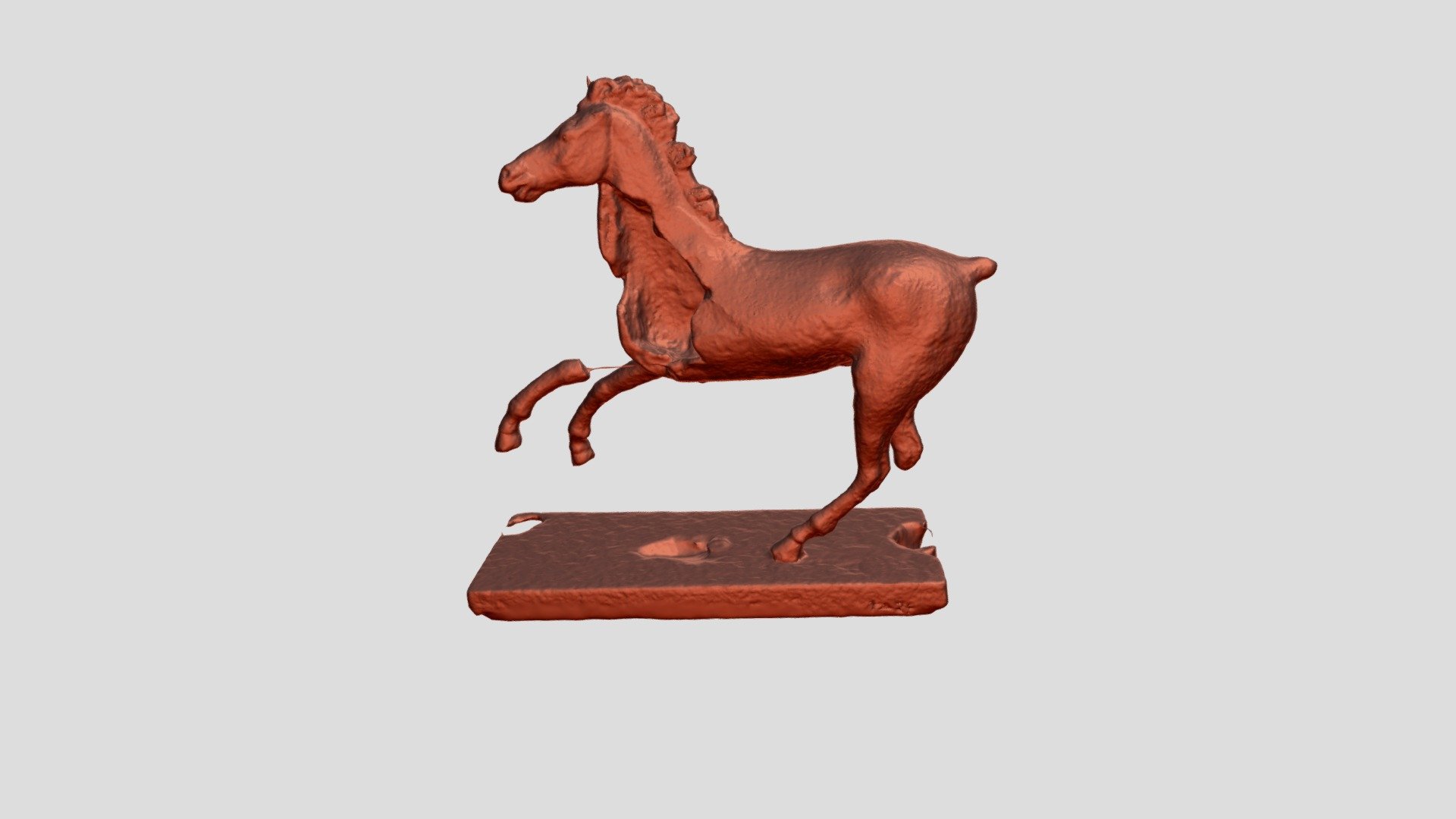 horse - ancient greek clay sculpture - 3D model by Kentaurette ...