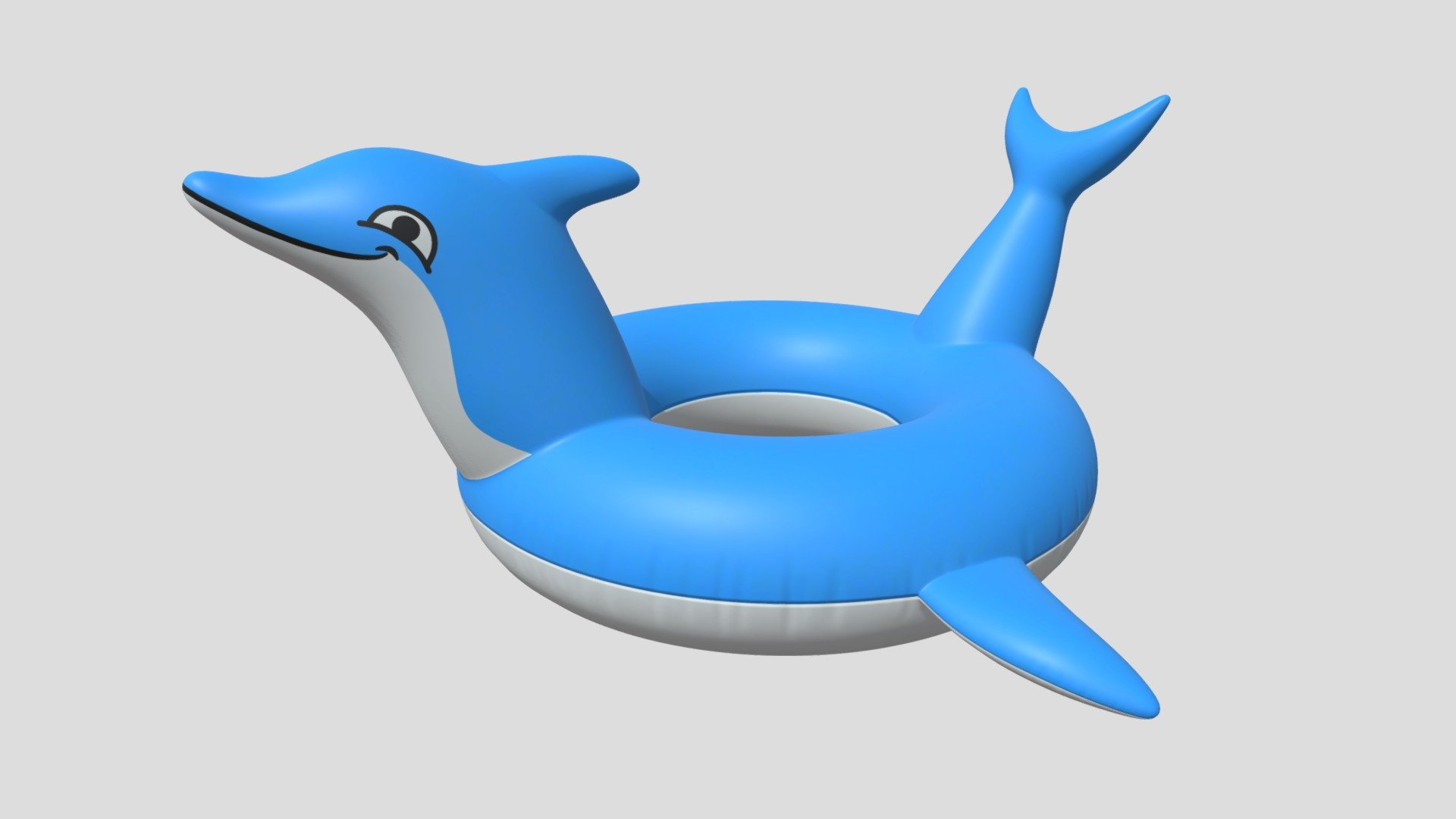 Dolphin Pool Float Swim Ring - Buy Royalty Free 3D model by Chloe-Li-3D ...