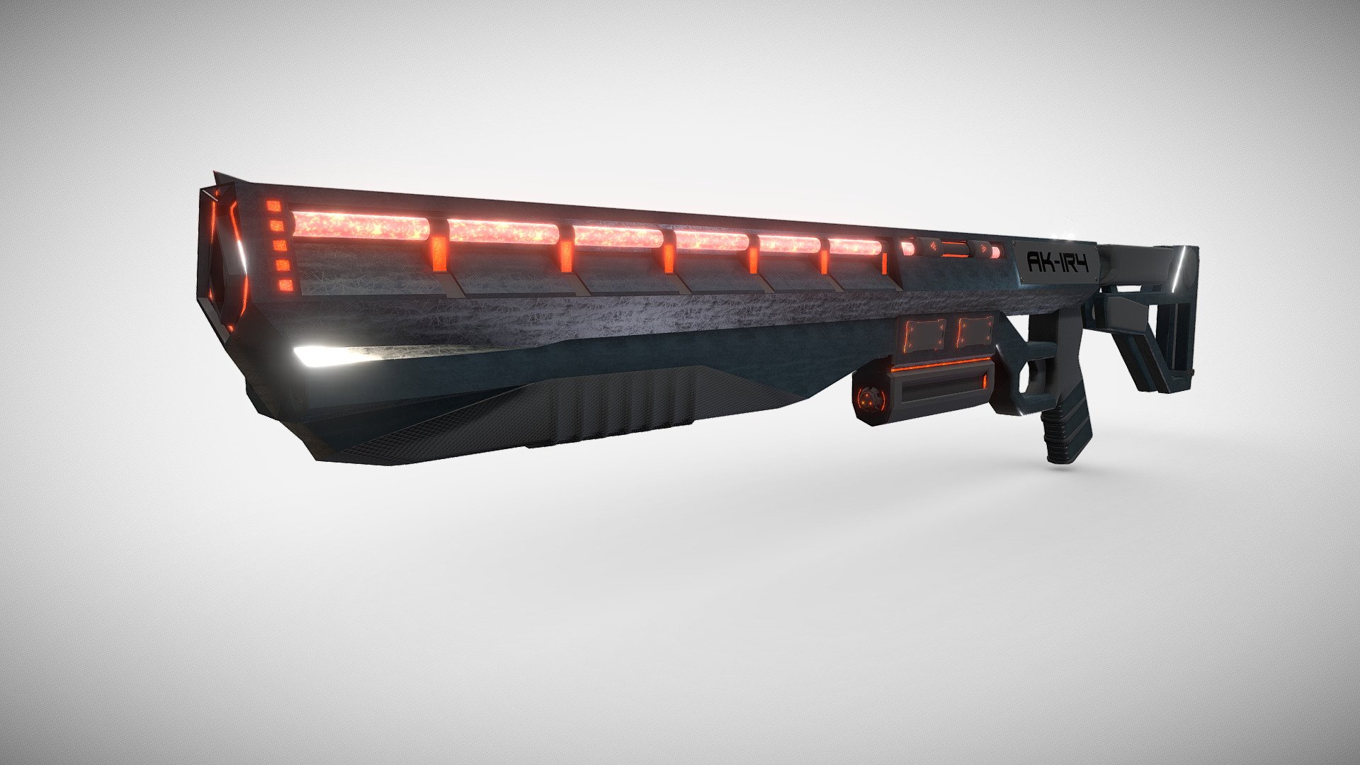 Sci-Fi Laser Rifle - 3D model by CaptainHC [4bb78e1] - Sketchfab