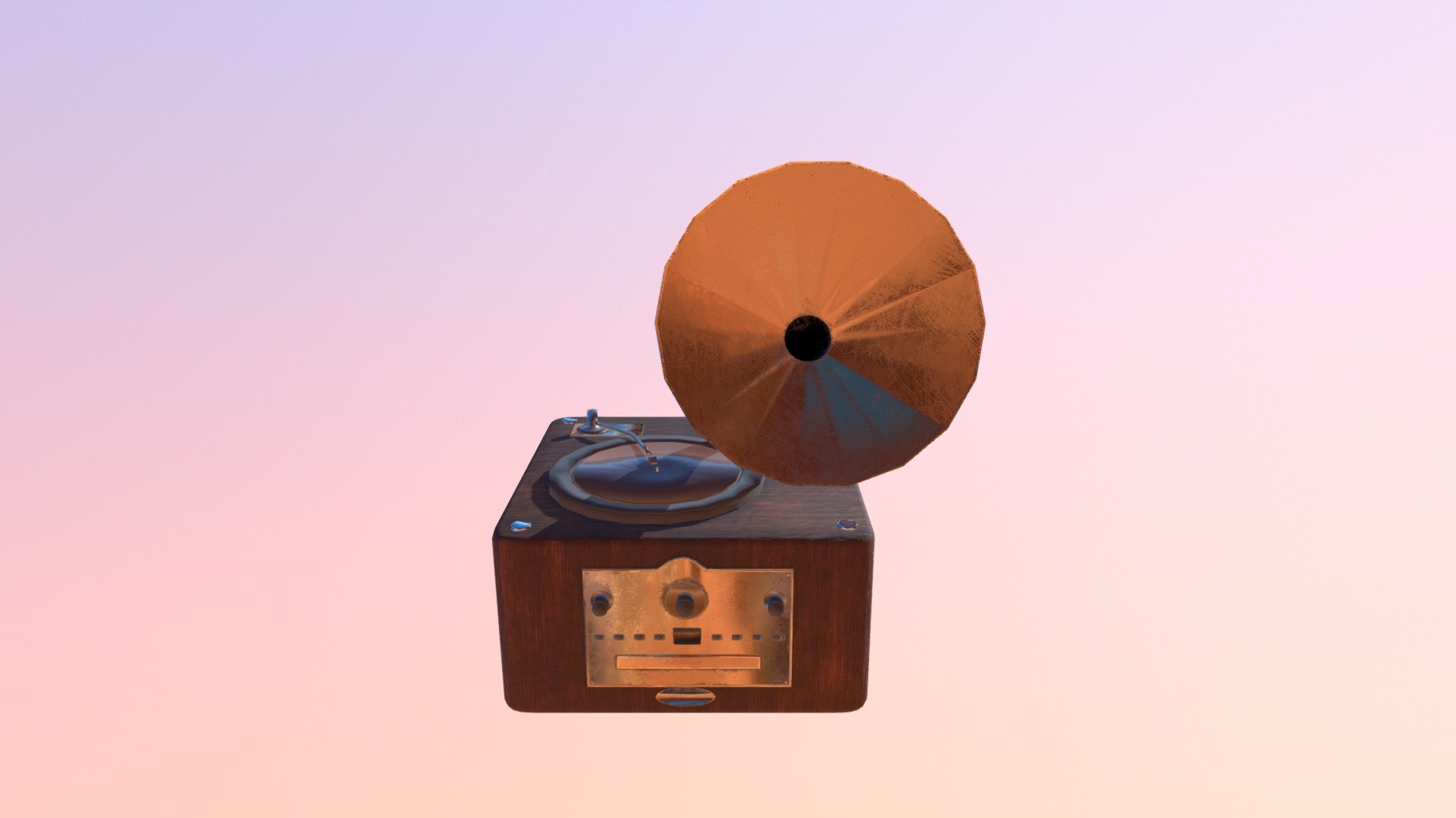 Old Fashioned Record Player - 3D model by afrenette220 [4bb8b0e ...