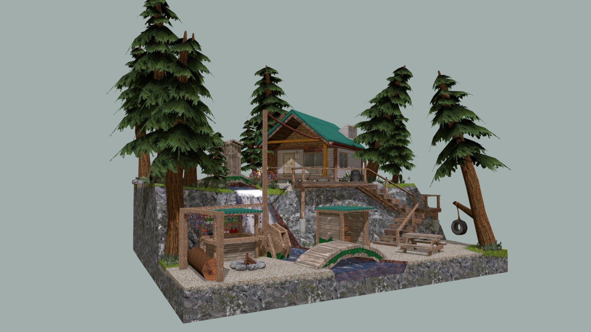 DAE Diorama - Forest Loner - Download Free 3D model by RonanSaerens ...