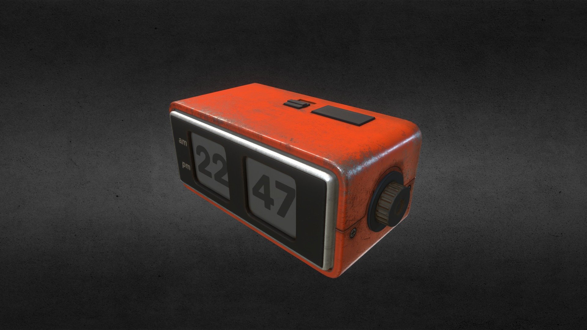 Battered alarm clock - 3D model by jdteixeira [4bbd382] - Sketchfab
