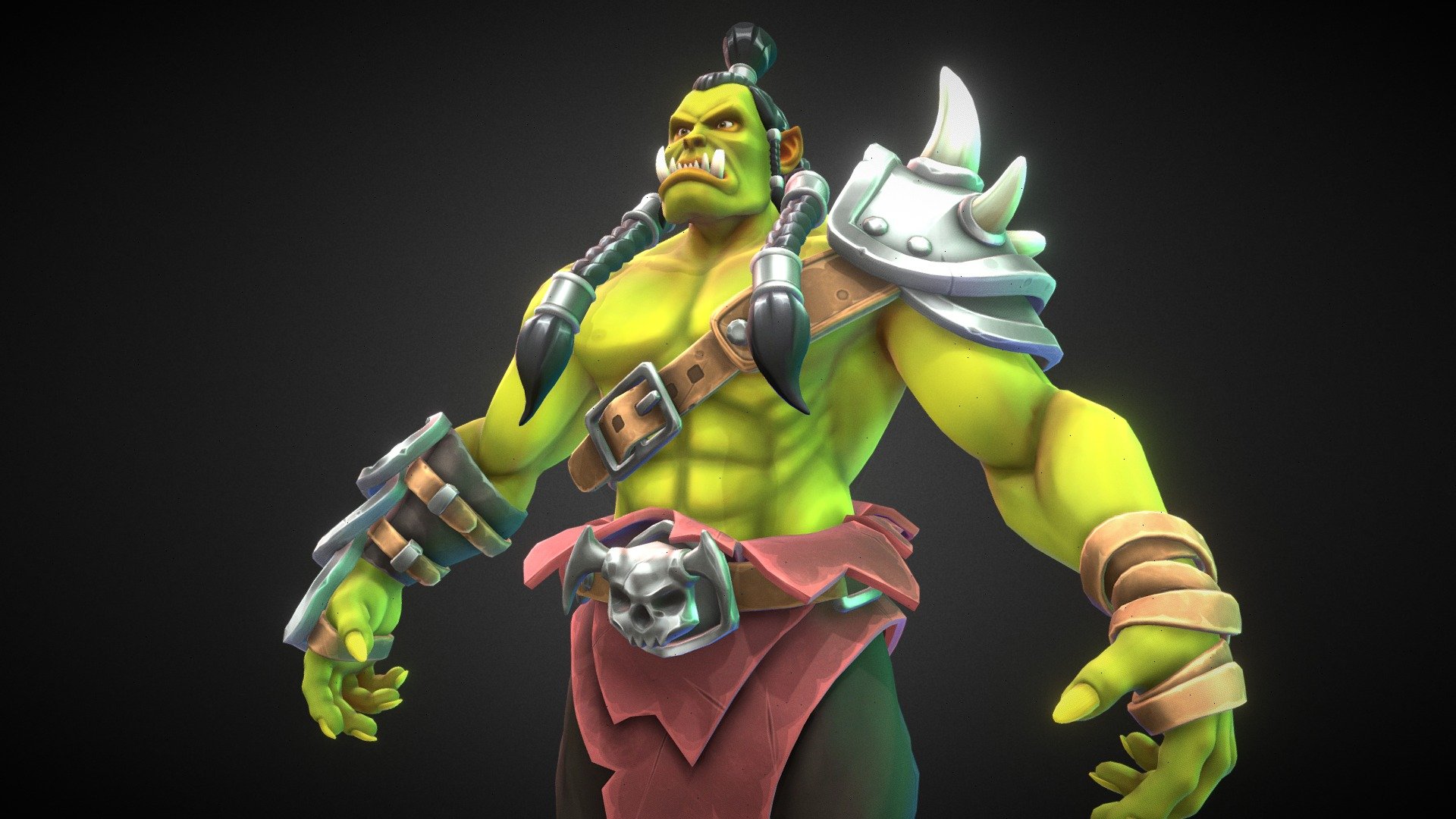 Stylized Orc hand painted - 3D model by JuegoStudio [4bbd74f] - Sketchfab