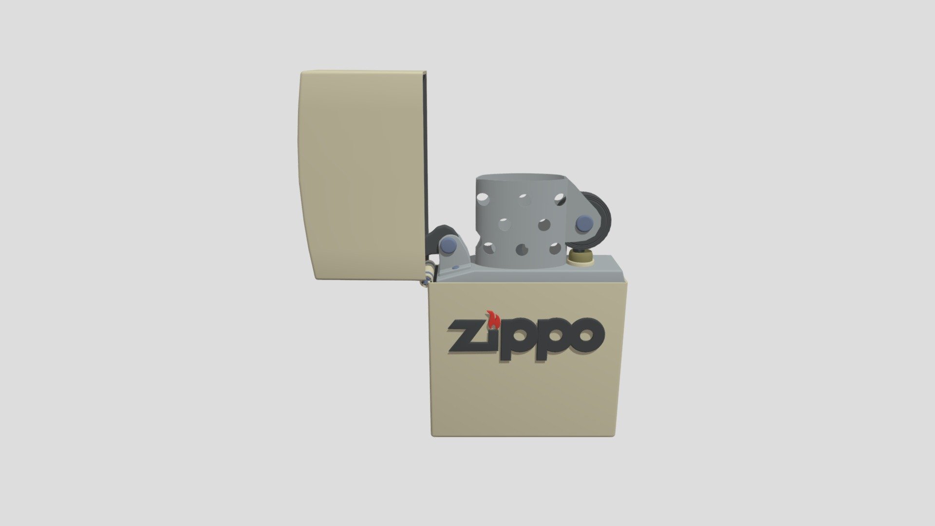 Zippo - 3D model by Pcil [4bbe0a5] - Sketchfab