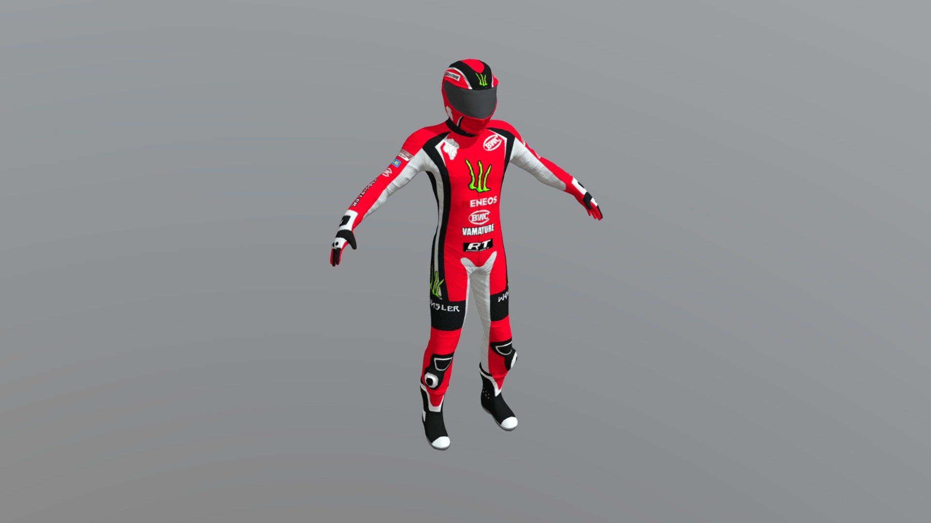 Motorcycle Racer - 3D model by FerranMillan [4bbec66] - Sketchfab
