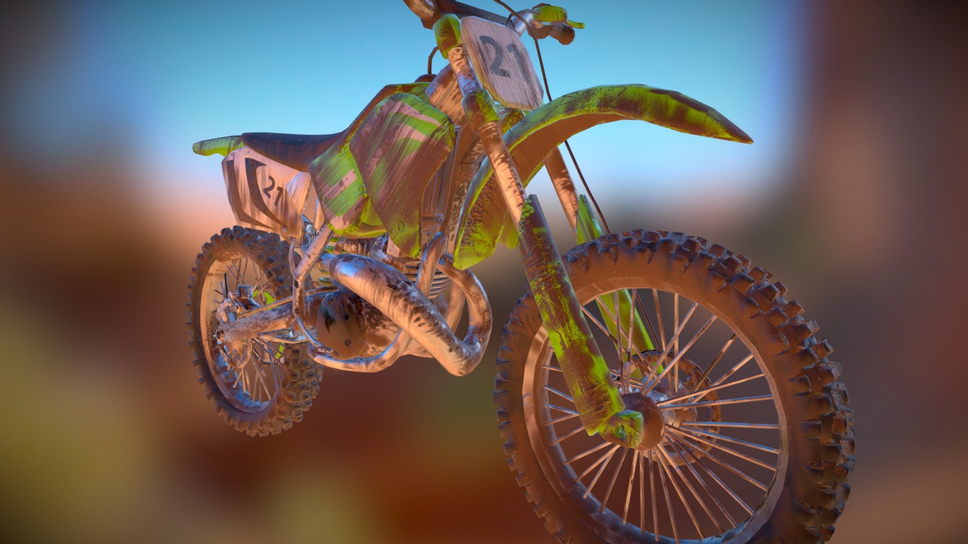 Trails Bike - 3D model by Dokyo [4bbecab] - Sketchfab