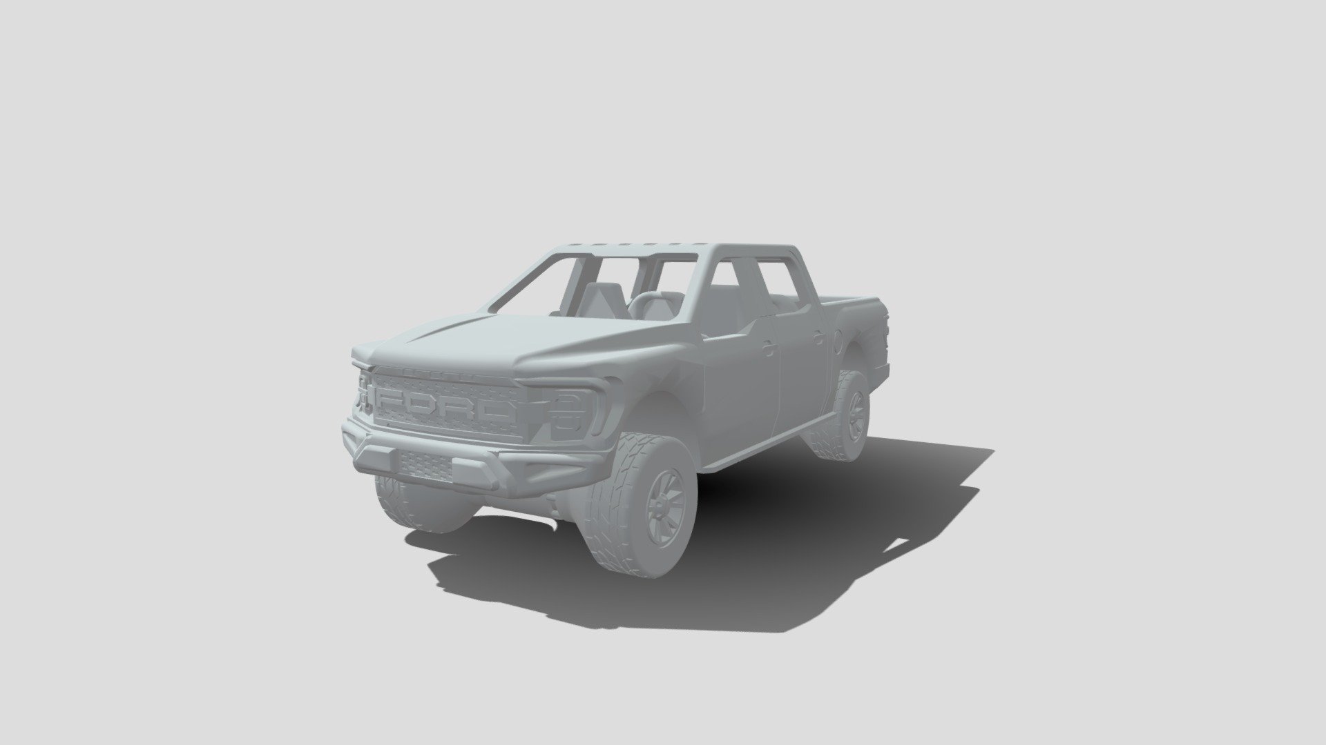 Ford F150 Raptor 2021 - Print-In-Place - Download Free 3D model by ...