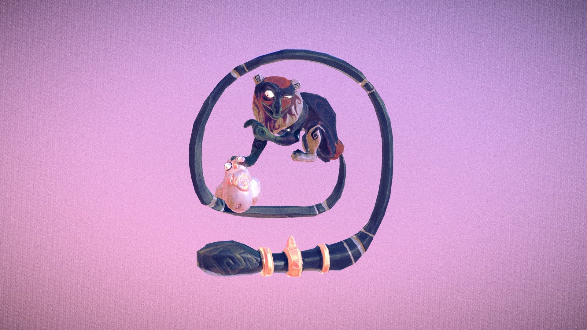 Groné et Groulio - 3D model by MarieUzan [4bbfb81] - Sketchfab