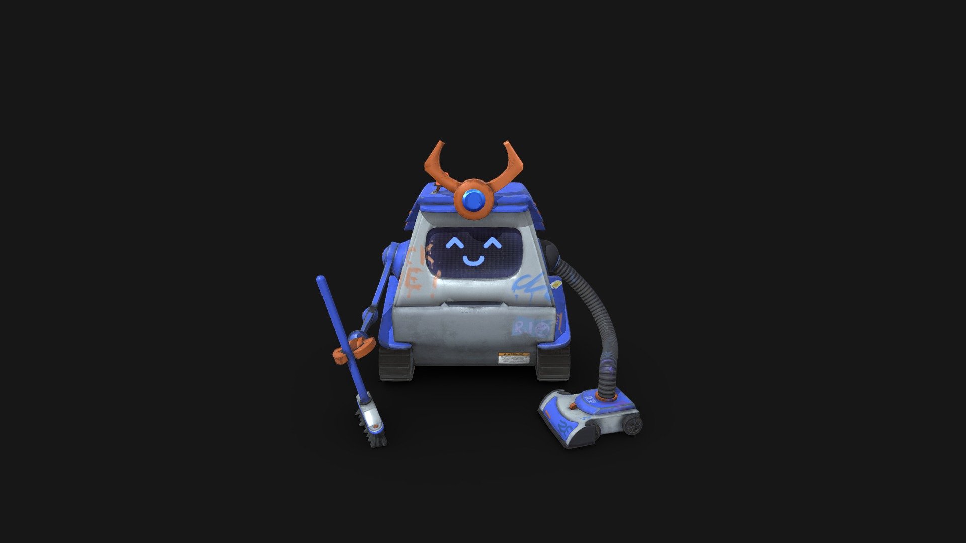 Tormented Cleaning Bot - 3D model by francodrawz [4bc1e61] - Sketchfab