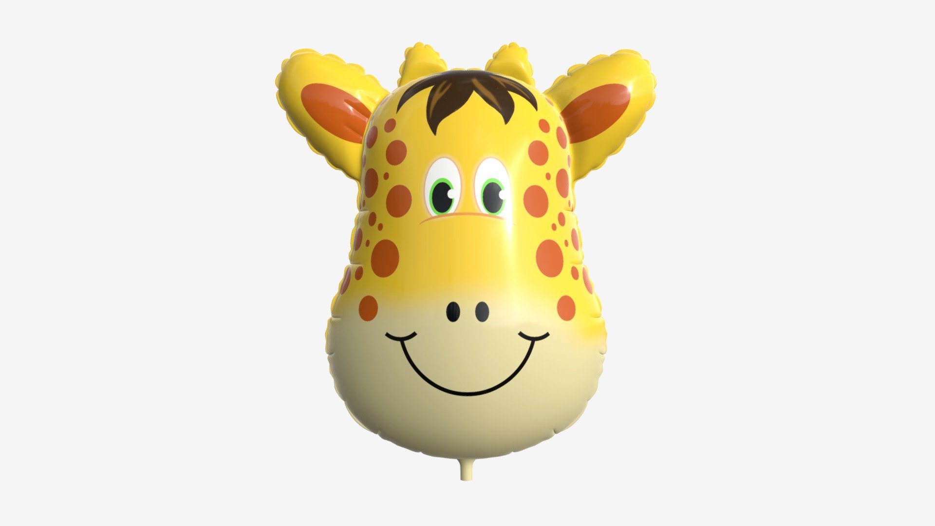 Decoration foil balloon 04 Giraffe - Buy Royalty Free 3D model by ...