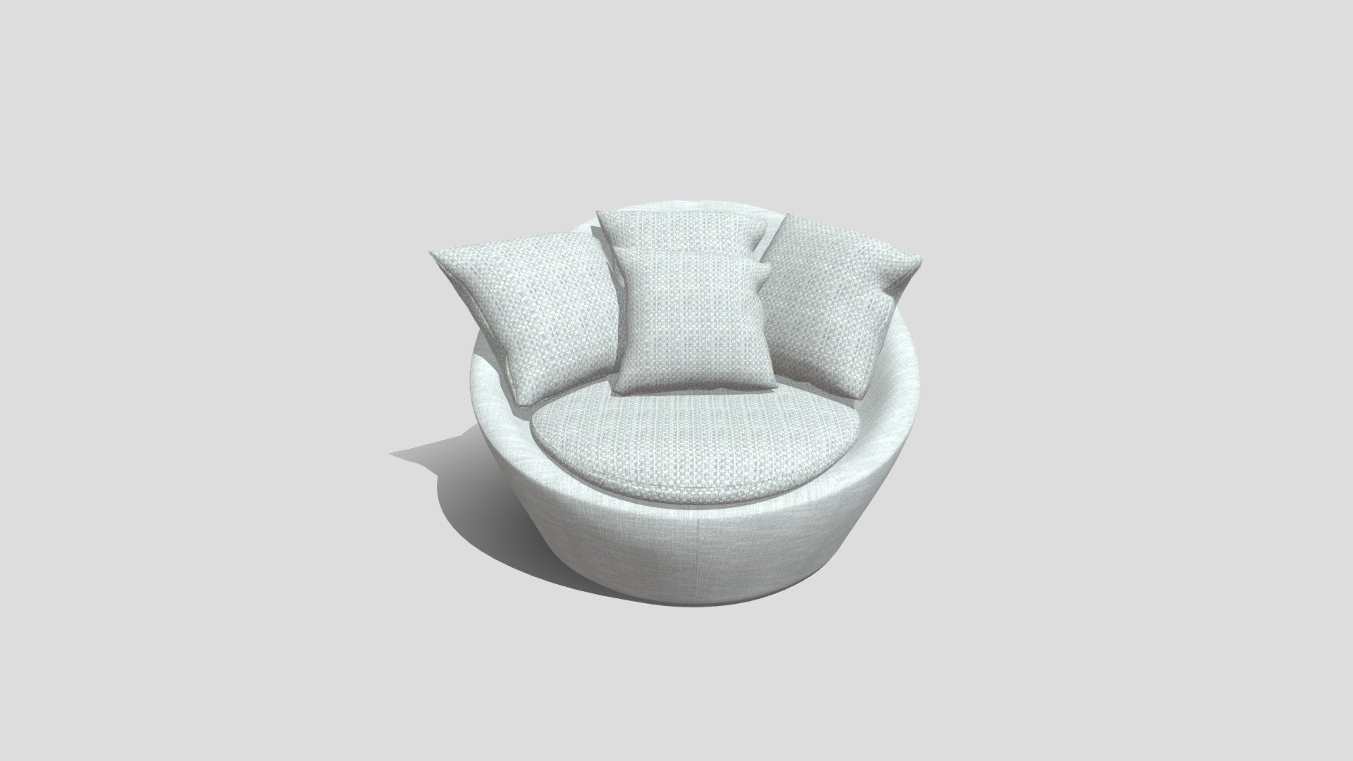 Paxton Fabric Arm Chair - 3D model by KannanKaippilly [4bc585c] - Sketchfab