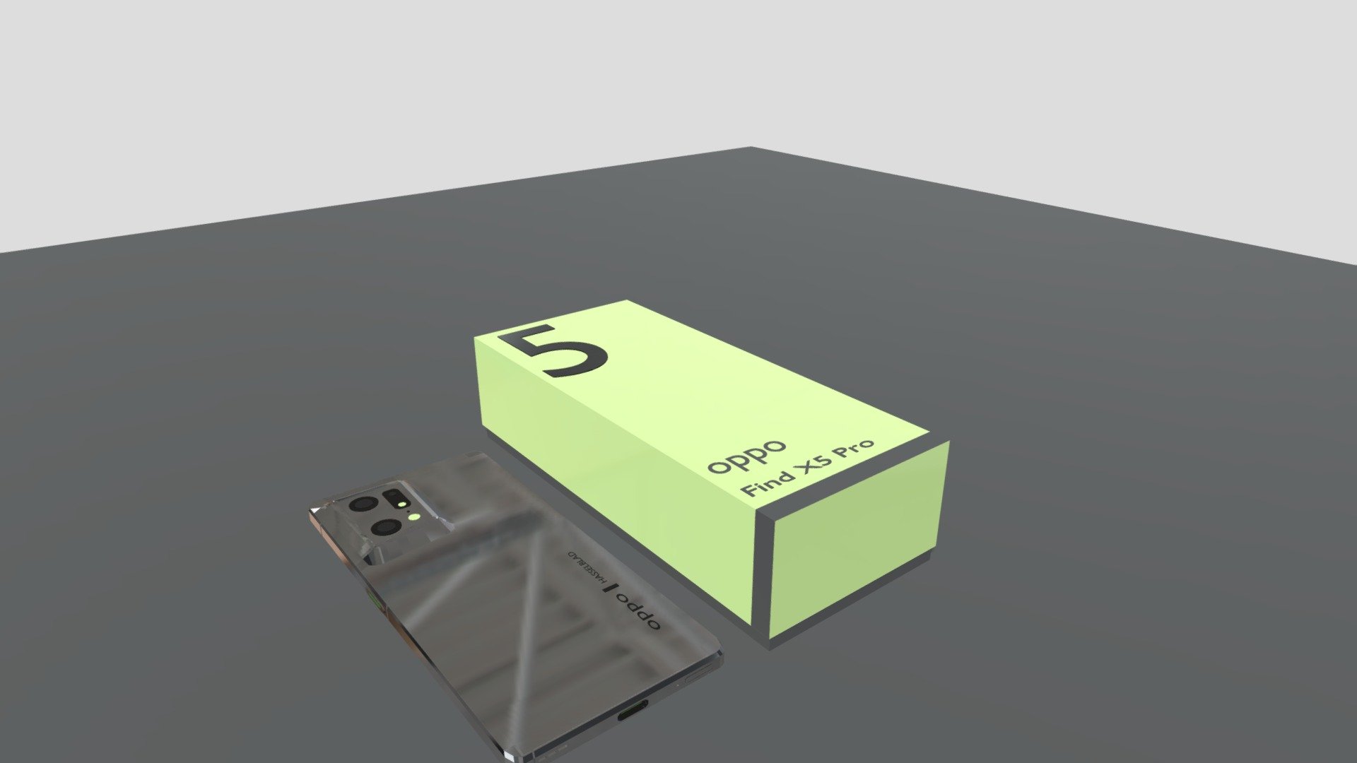 Oppo Find X 5 Pro with box - Download Free 3D model by me_blender ...