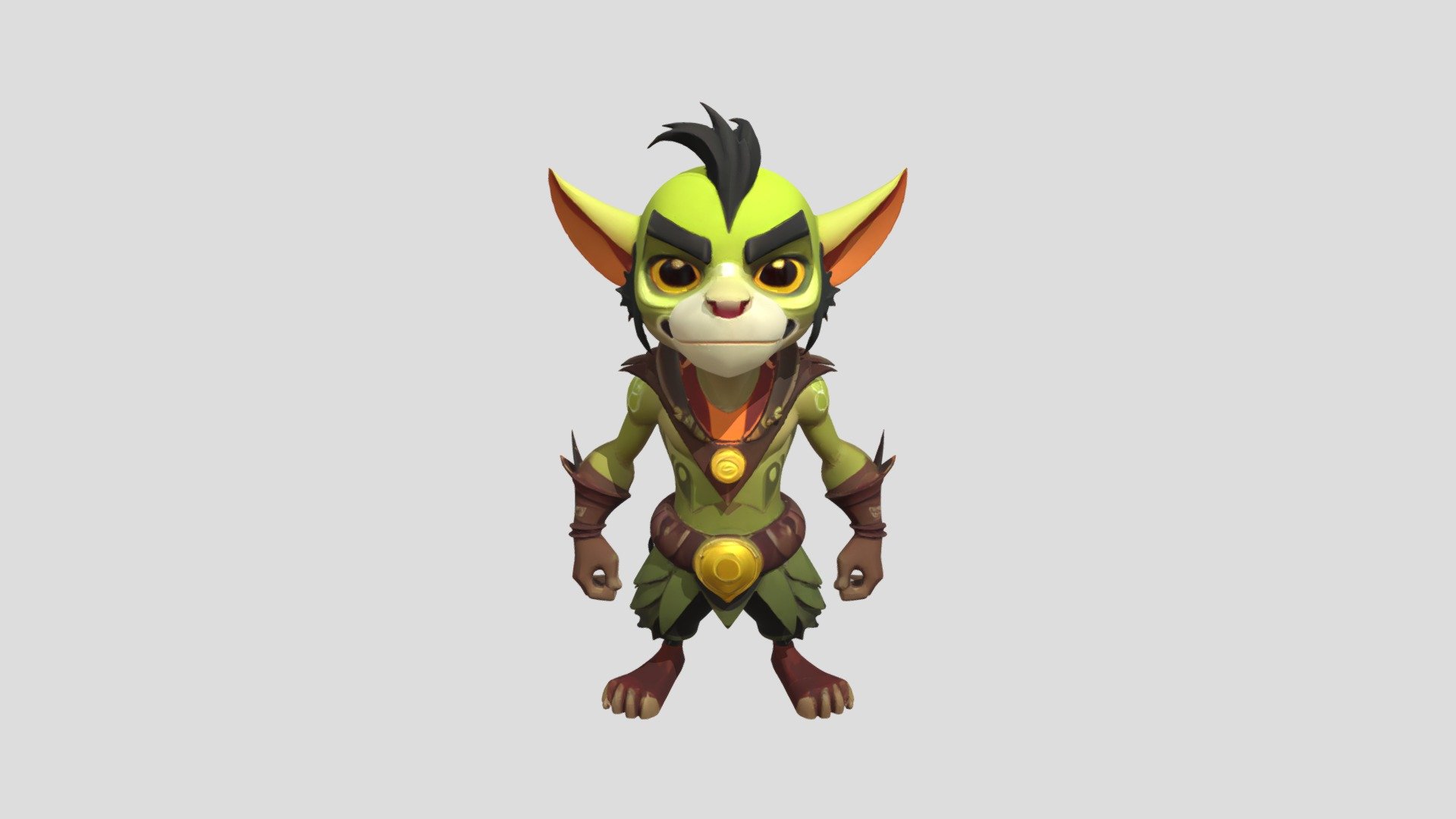 Green anthropomorphic character - Download Free 3D model by klrxyz ...