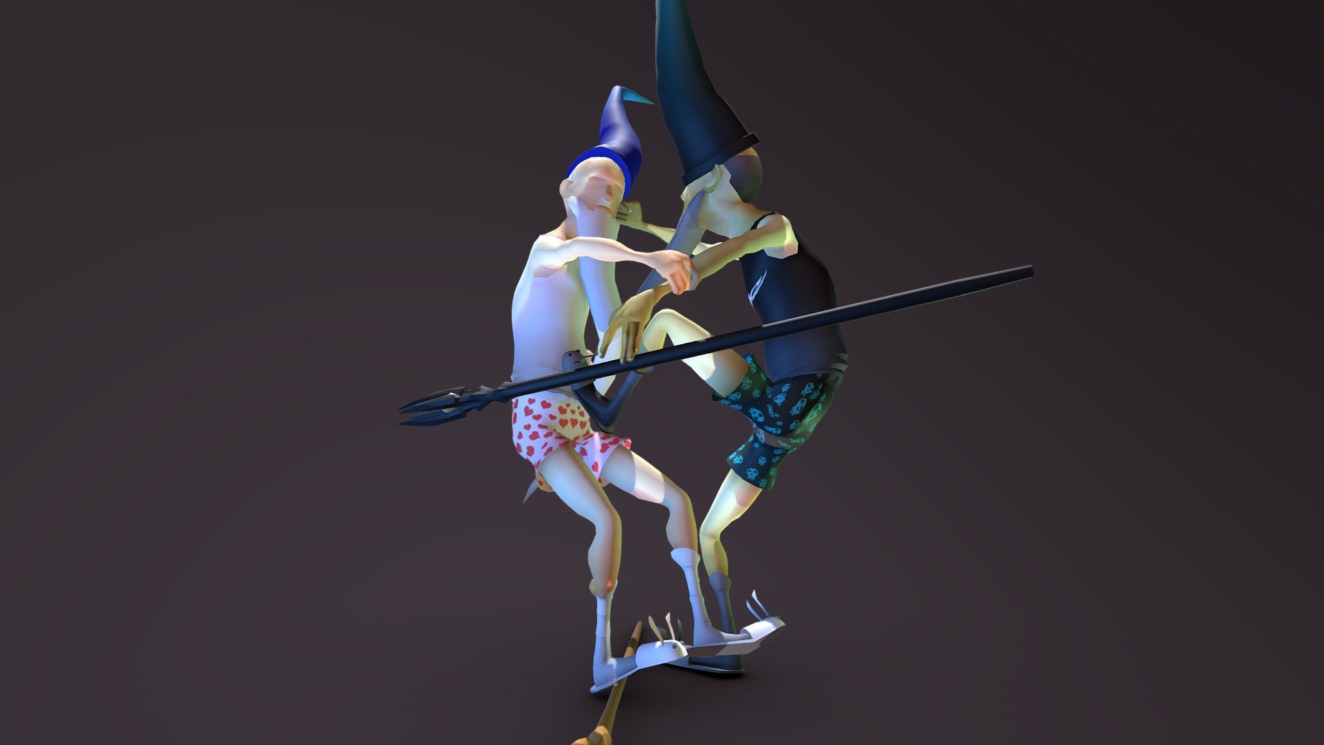 Wizards Fight - 3D model by Snapped Celery (@snappedcelery) [4bc92bf ...