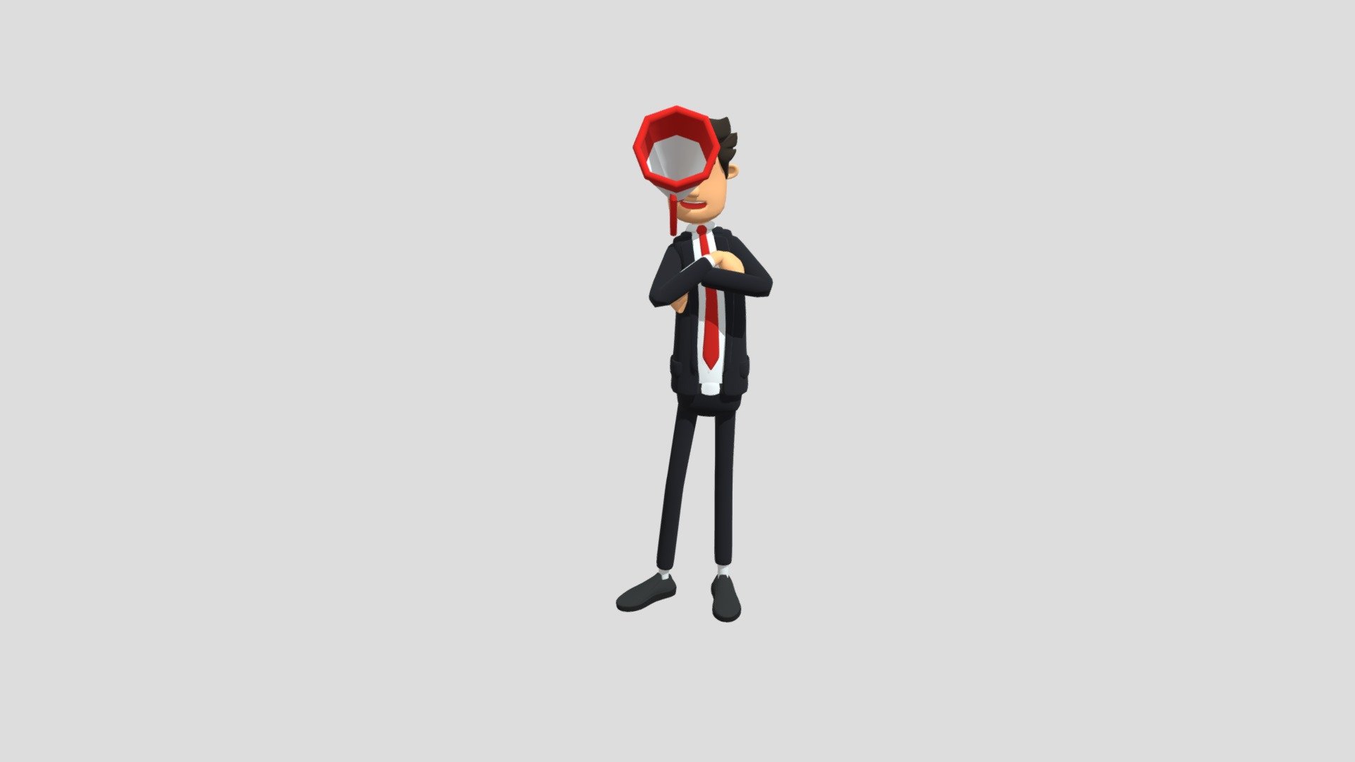 Business character. Cartoon 3D Businessman - 3D model by Nara Akiara ...