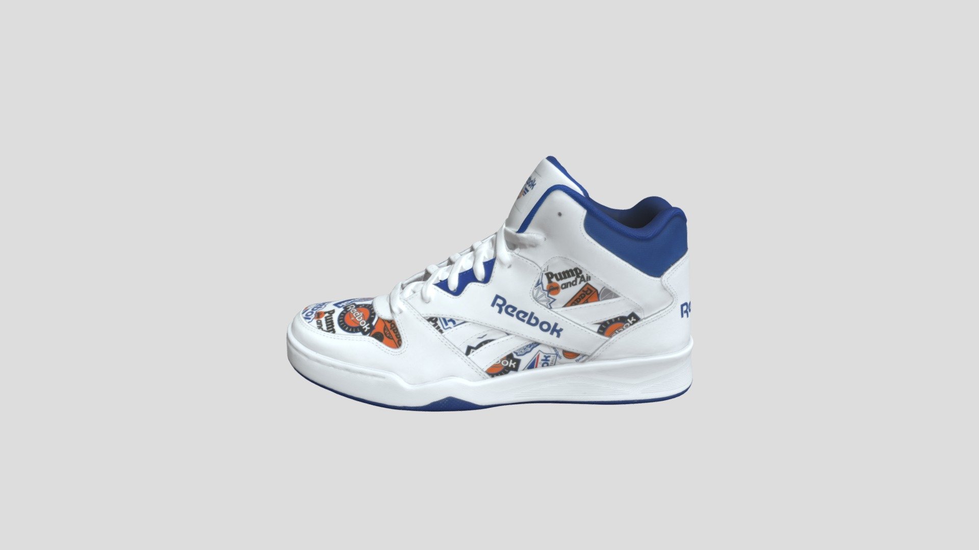 Reebok Royal BB4500 HI2 白深蓝_Q46589 - Buy Royalty Free 3D model by ...