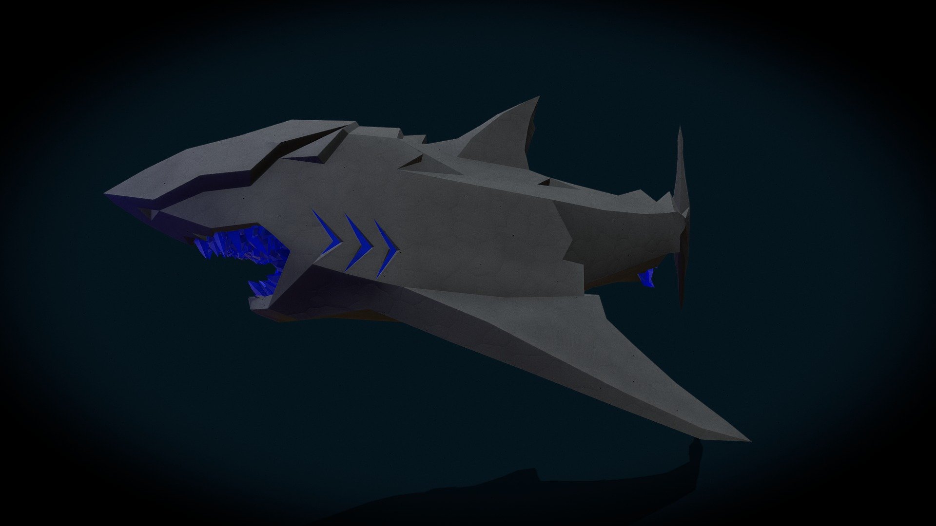 Geode Shark - 3D model by alexthebear [4bd1798] - Sketchfab