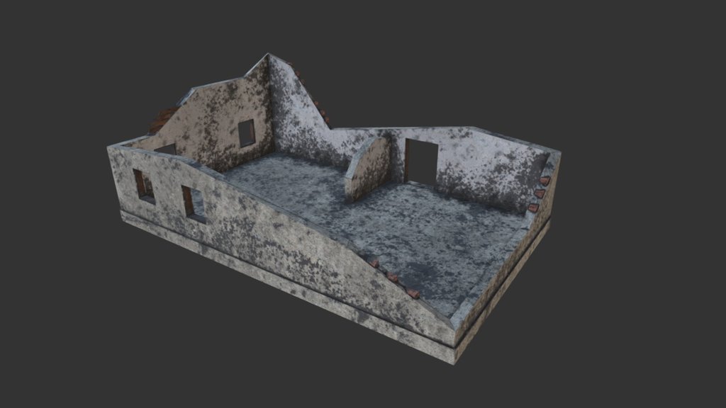 Destroyed House V1 - 3D model by Lukas Bobor (@LukasBobor) [4bd1fd3 ...