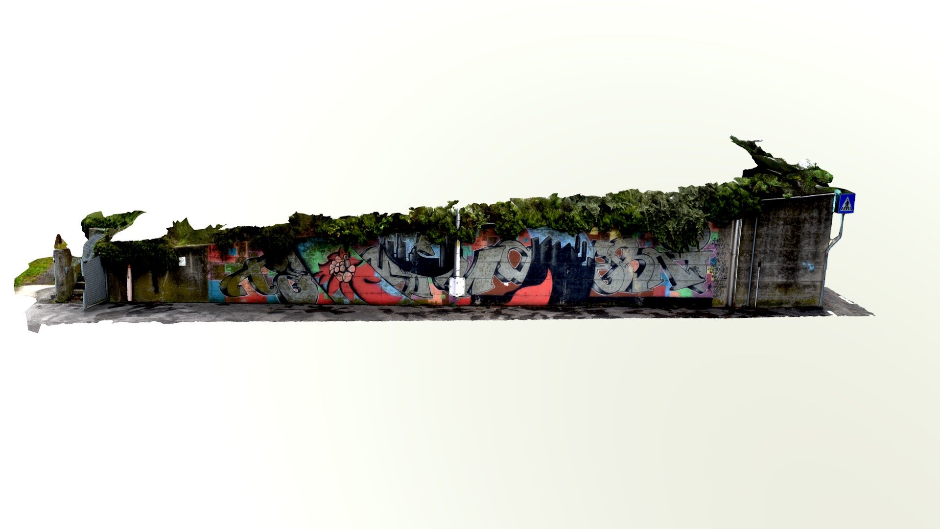 Graffito Tempi moderni, Marghera - Vega - Download Free 3D model by ...