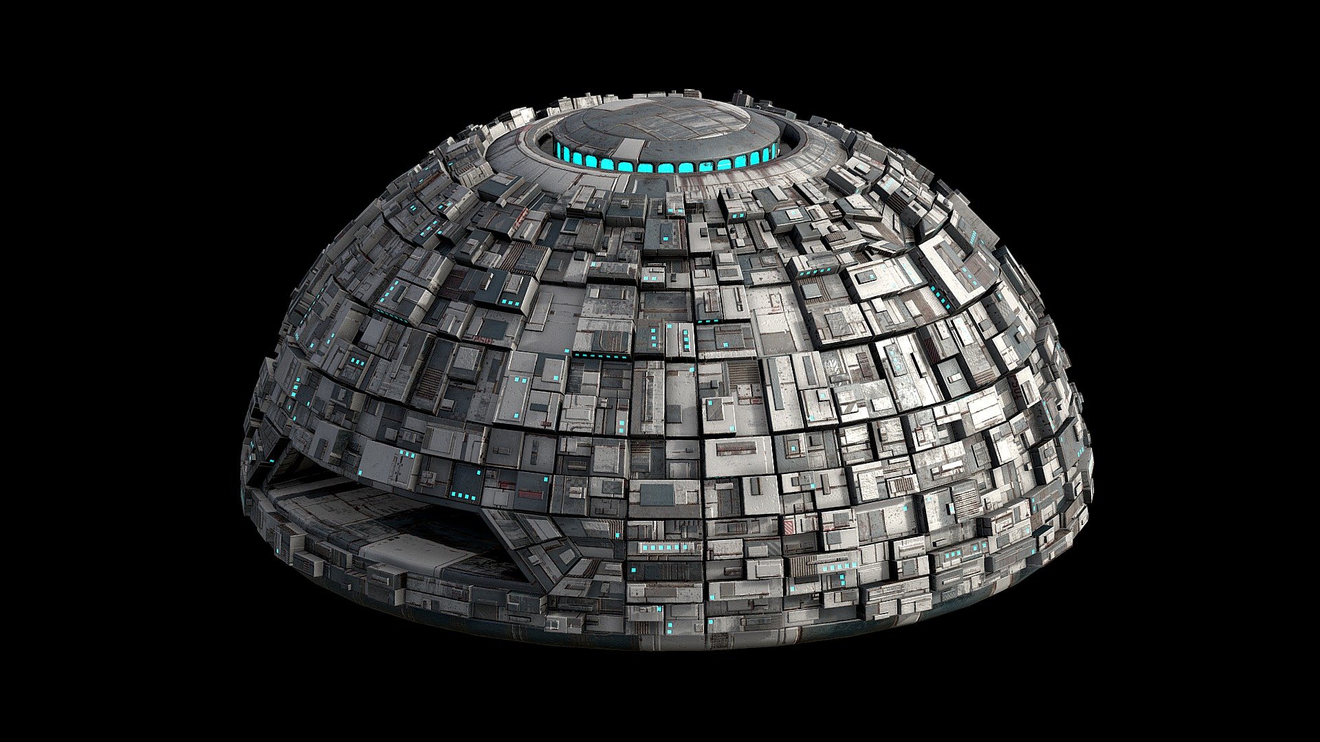 Sci-Fi Base SemiSphere Sphere Hemisphere - Buy Royalty Free 3D model by ...