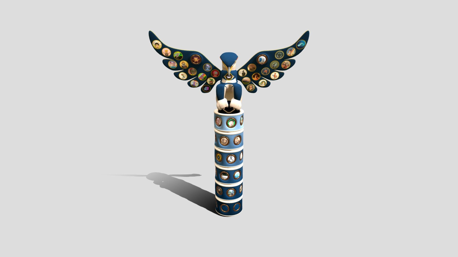 Totem Team 2 - 3D model by XList [4bd382d] - Sketchfab