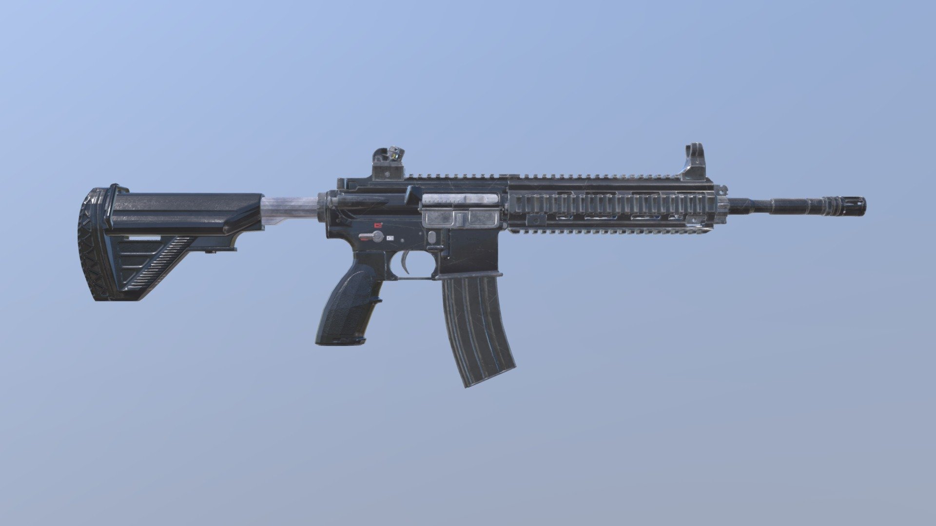 HK416 - Download Free 3D model by halloweeks [4bdb0ab] - Sketchfab