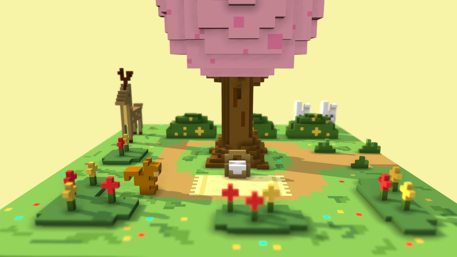 Spring - 3D model by Sherry (@vivia88688547) [4bde0ca] - Sketchfab