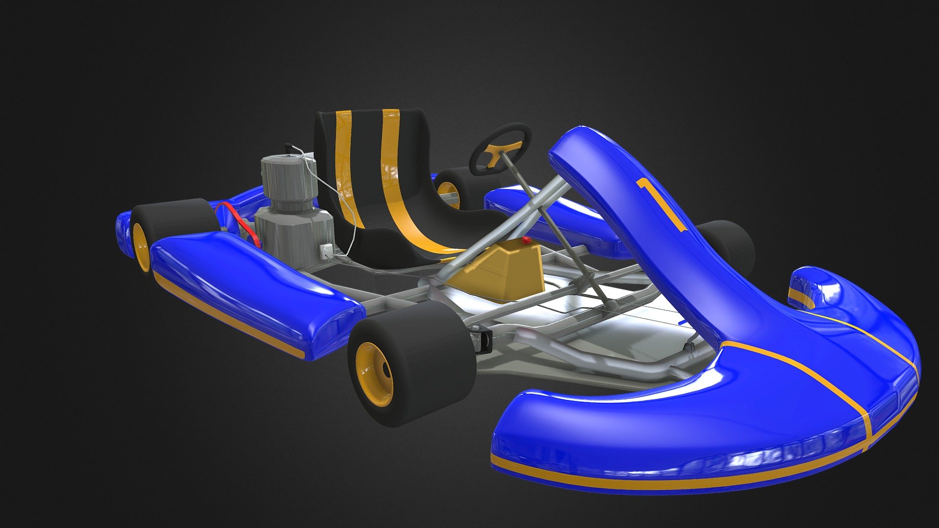 Kart - 3D model by TiagoGuterres [4be42a7] - Sketchfab