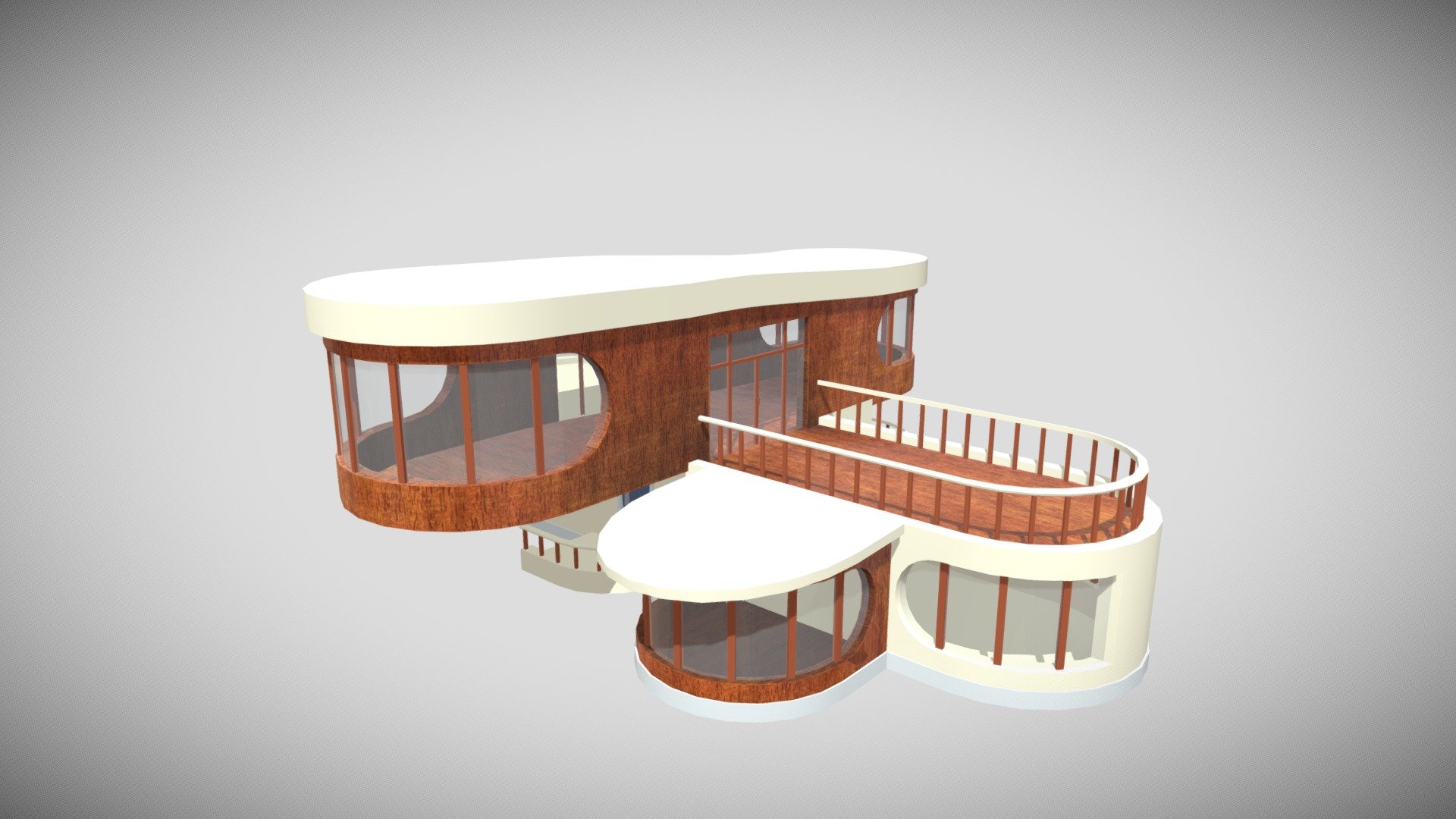 Futuristic House - Download Free 3D model by Moonboy (@Alufuredo ...