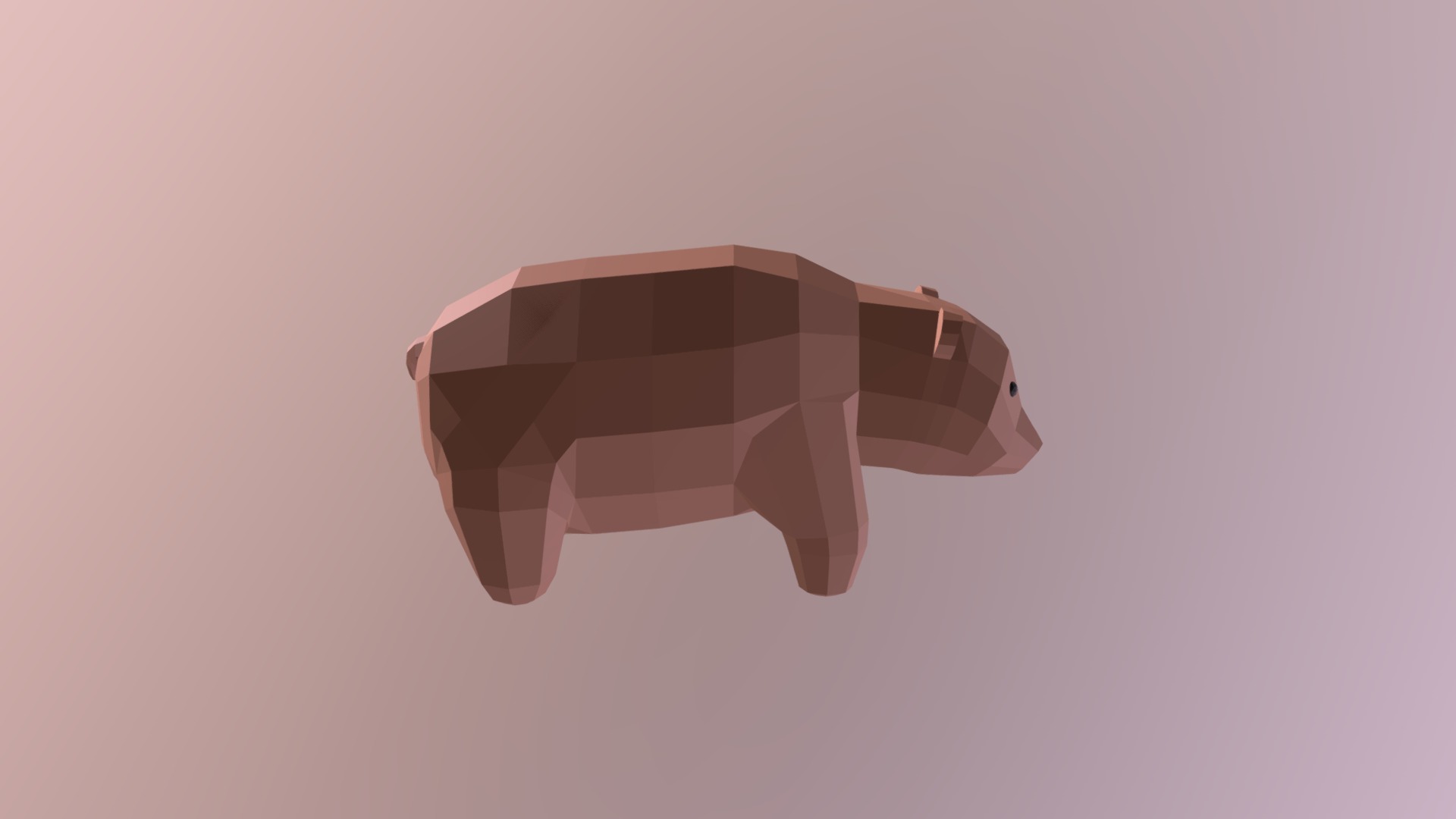Low-poly Brown Bear - Download Free 3D model by Zafflex [4befc0f ...