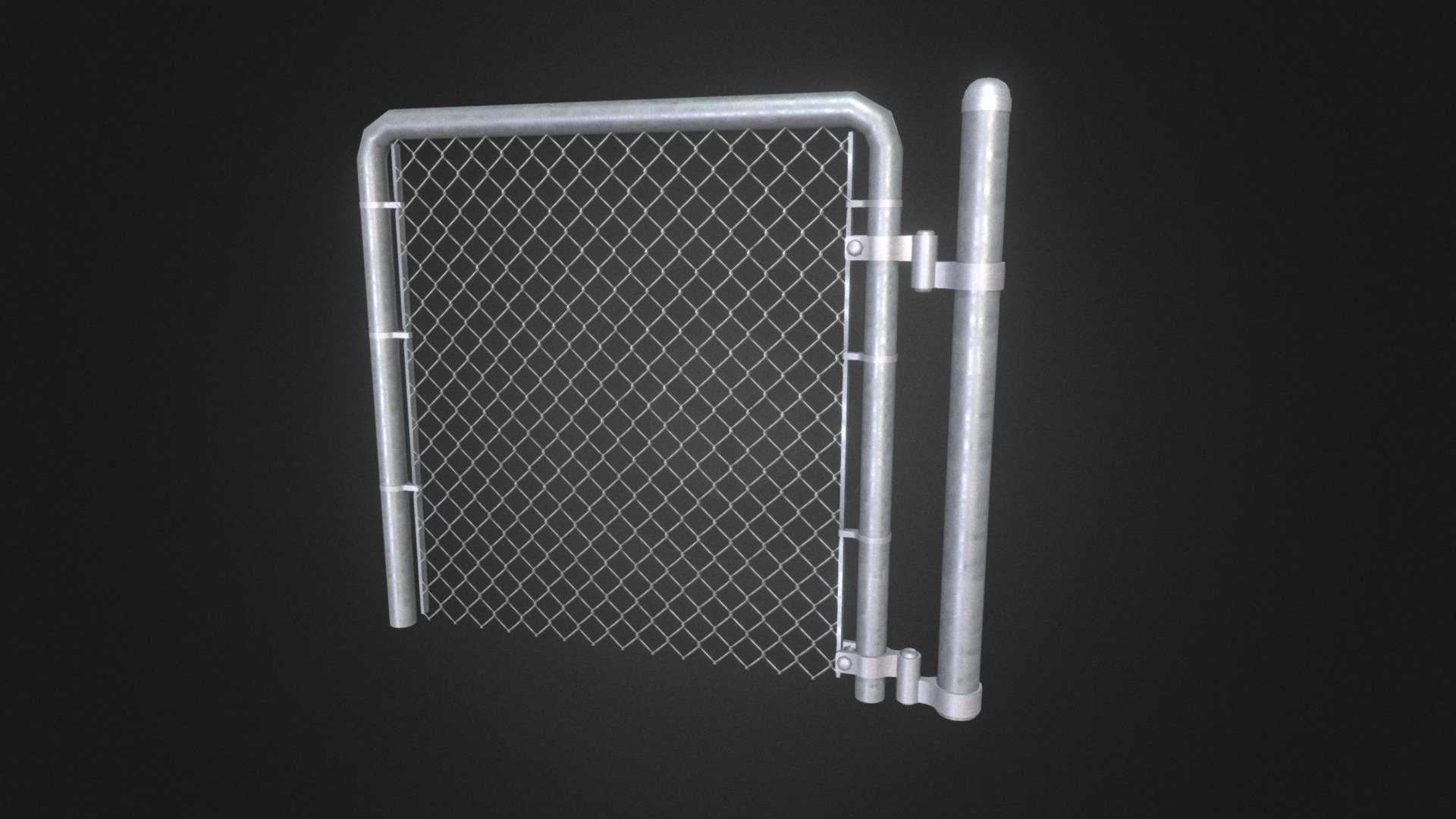 Simple Metal Fence 2.0 - Download Free 3D model by Blender3D [4bf0d79 ...