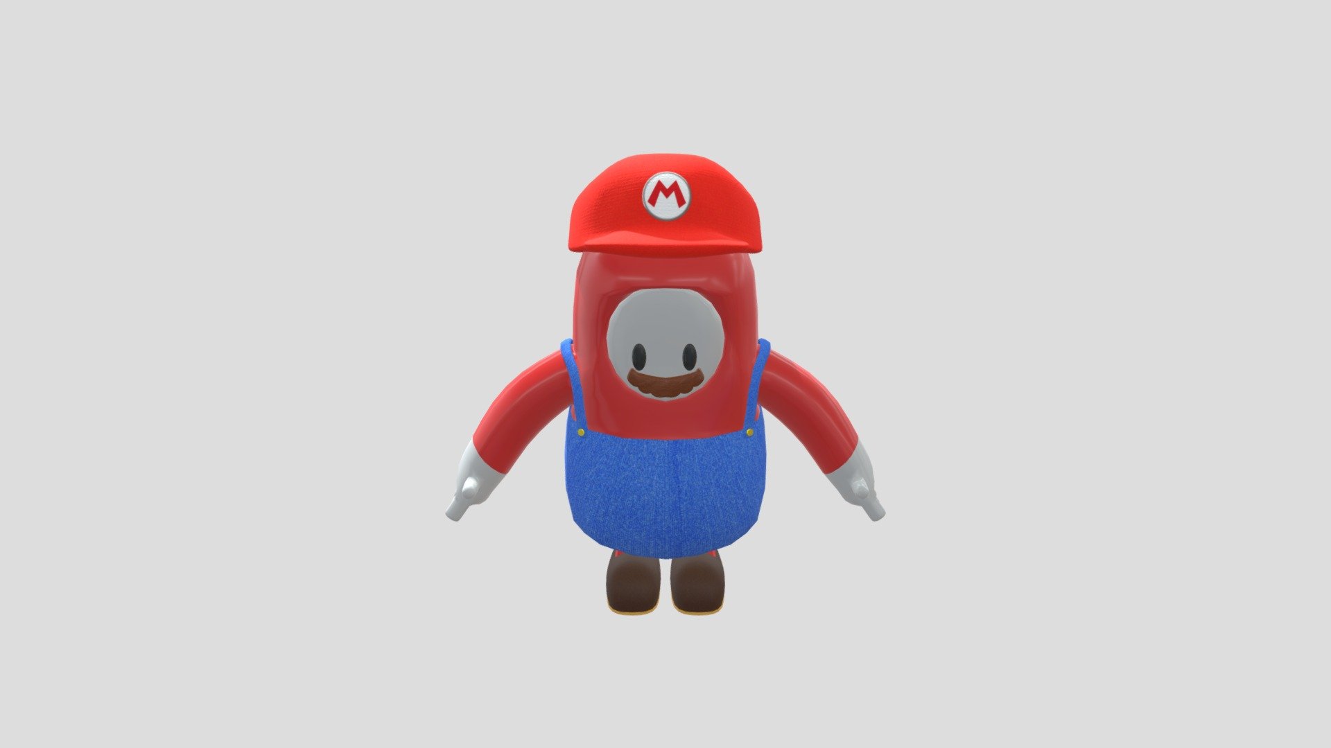 Custom Super Mario Fall Guys Skin - 3D model by FelpsVS ...