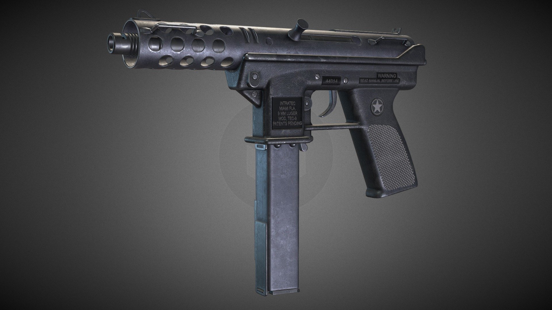 TEC-9 - 3D model by Andrew Kmet (@andrewkmet) [4bfad75] - Sketchfab