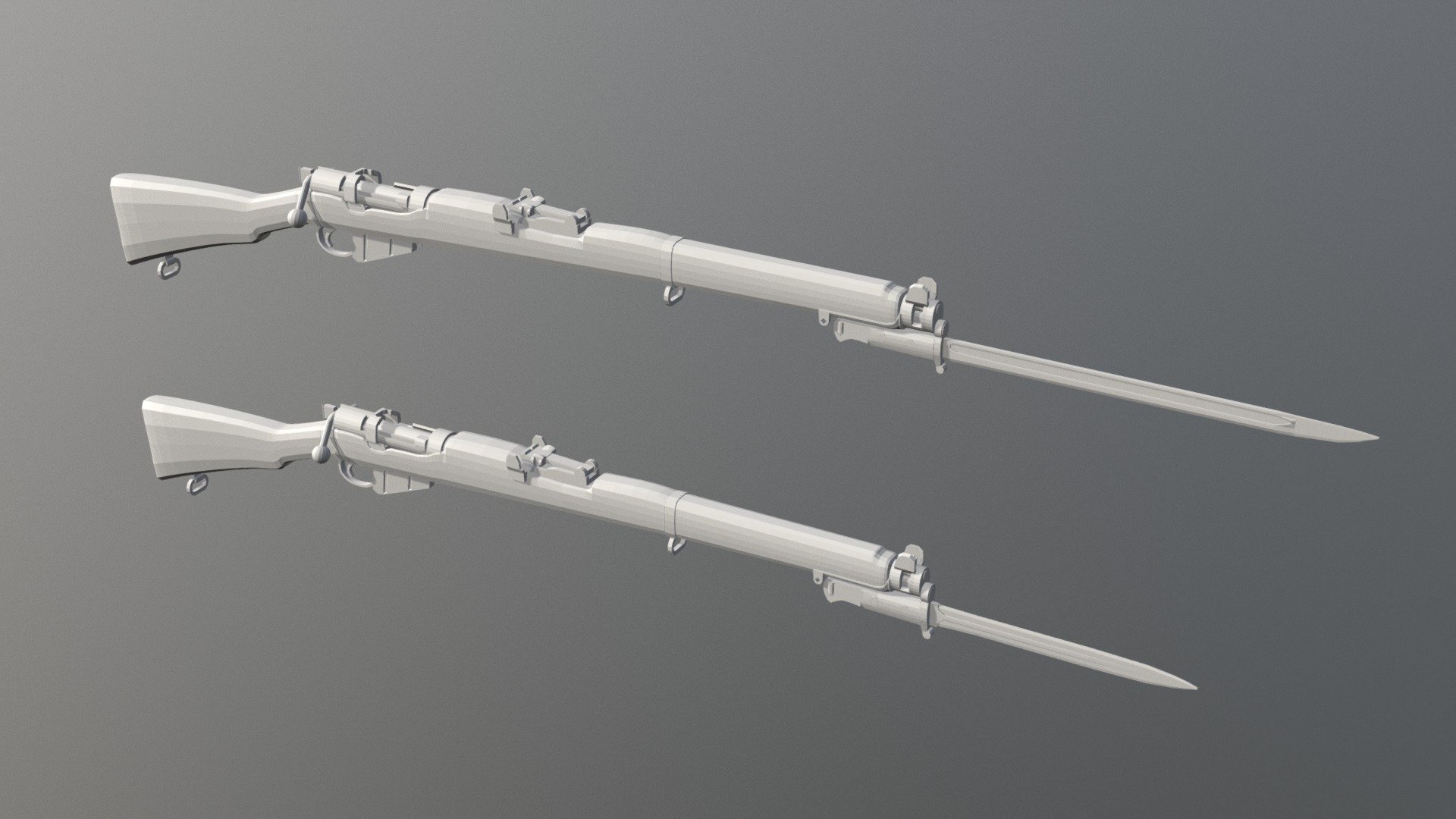 SOLUNSKI FRONT P. Short M. Lee Enfild No1Mk III - 3D model by Goran ...