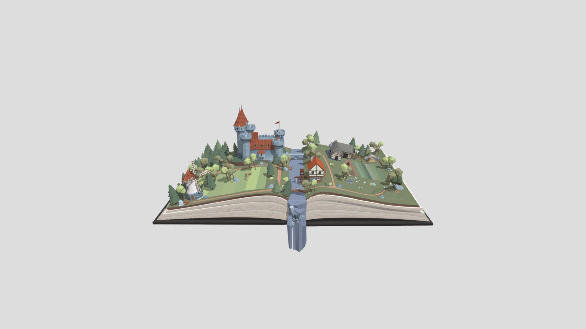 medieval-fantasy-book - Download Free 3D model by kruziraida [4bfb2d1 ...