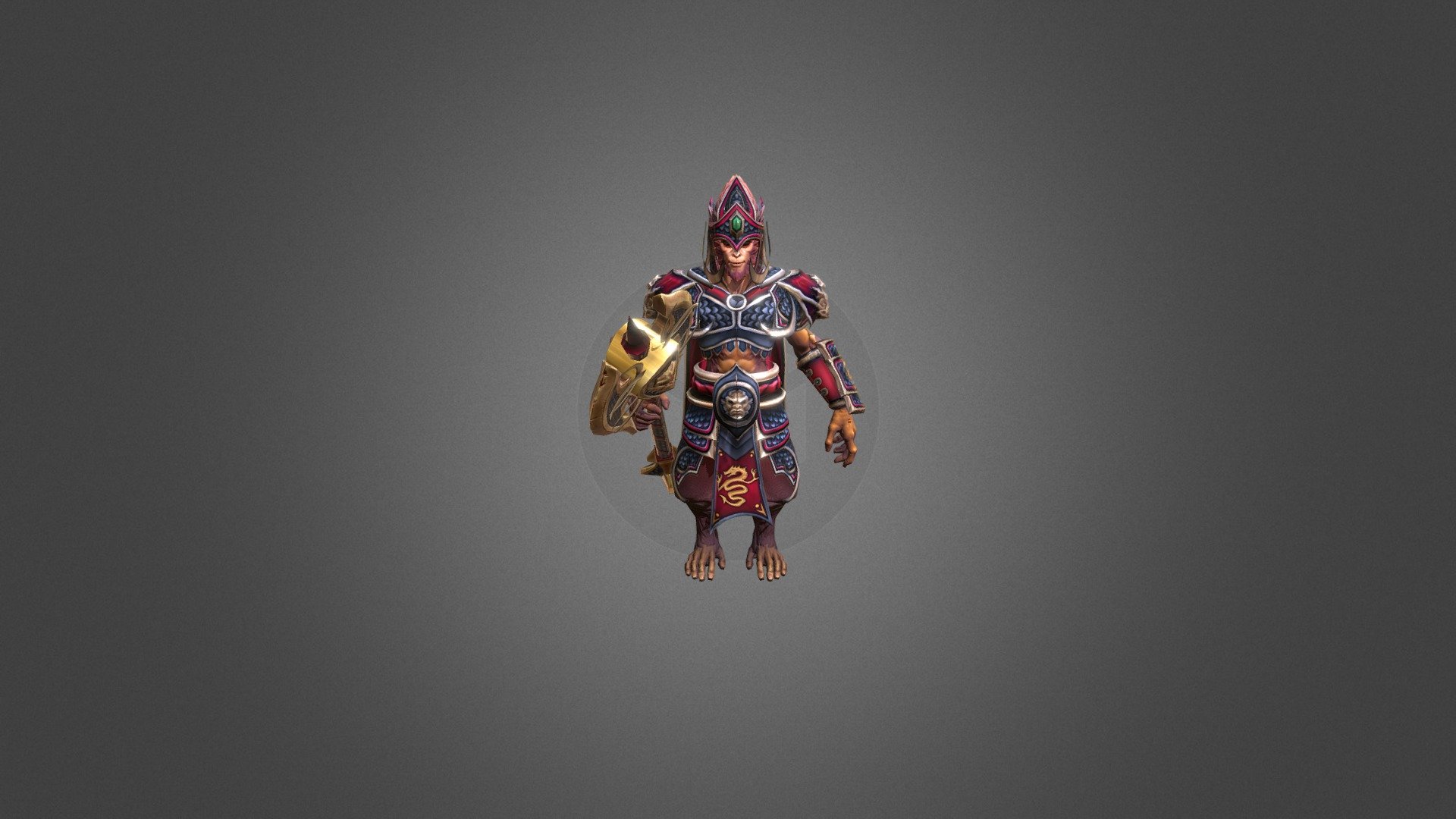 Dota 2 - MONKEY KING SET - 3D model by Claudiu_Manea [4bfd5c5] - Sketchfab