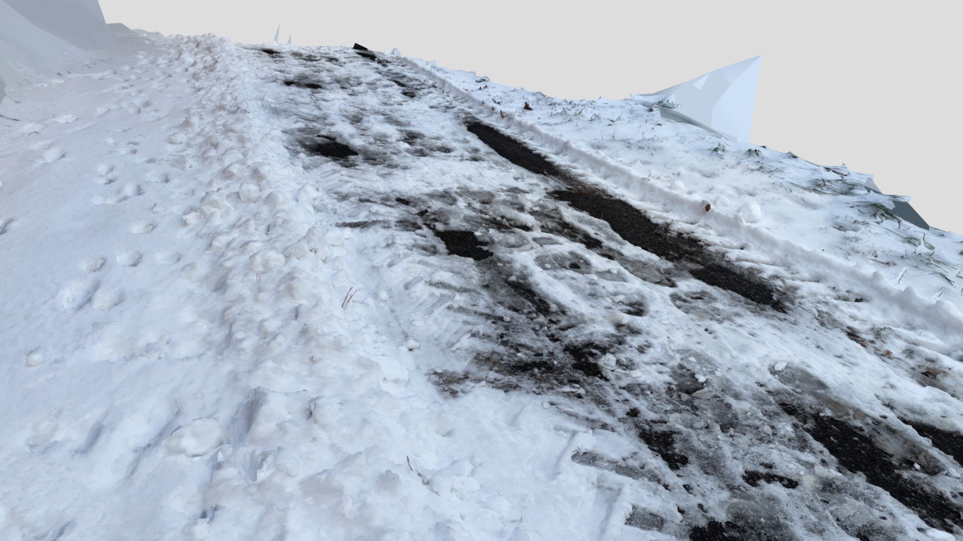 snow sidewalk - 3D model by conflig [4bfe23f] - Sketchfab