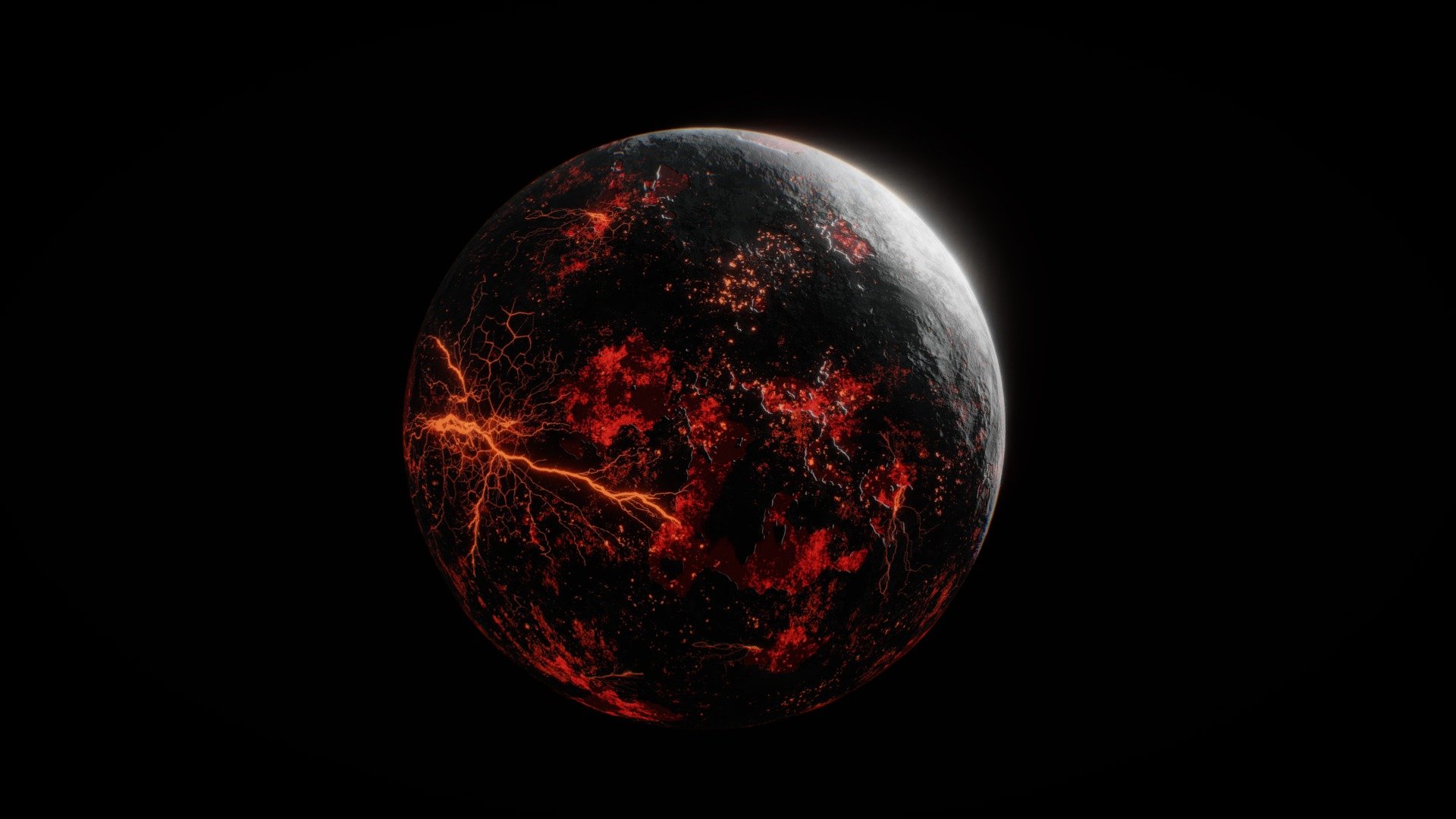 Lava Planet Game Model Low Poly - Buy Royalty Free 3D model by Ruslan ...