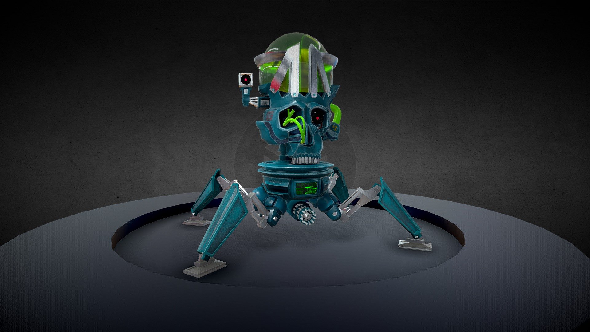 Skullbot - 3D model by Ivor Pajković (@Weirdrabbit) [4c00c8f] - Sketchfab