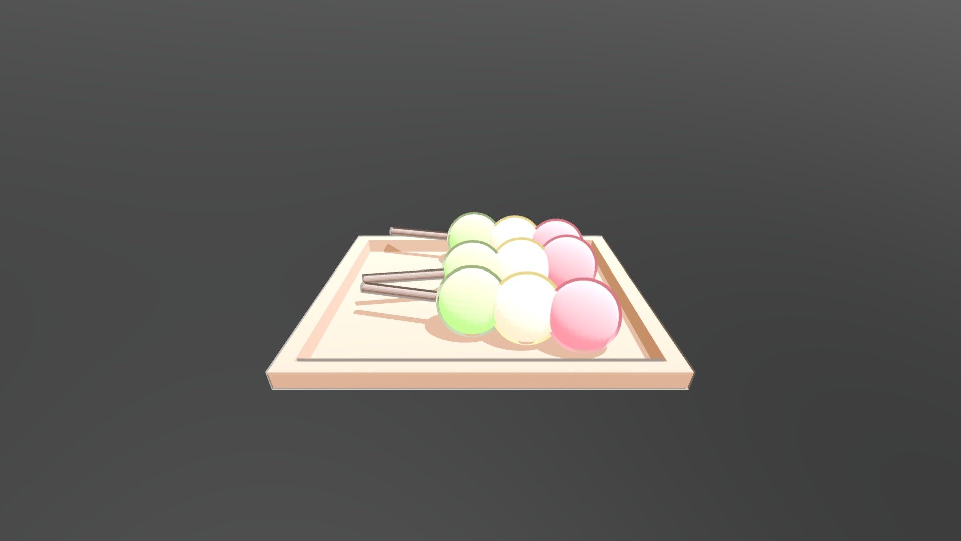 Sweet dango!🍡 - Download Free 3D model by CioJay [4c03763] - Sketchfab