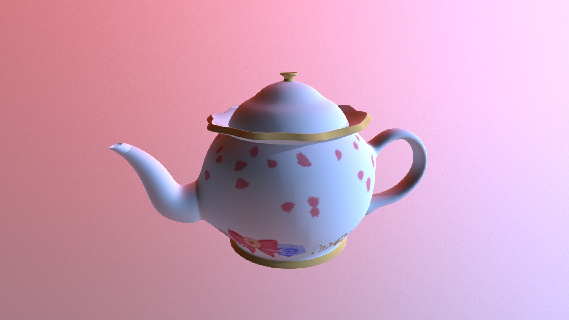 Tea Pot - 3D model by Eva Ly (@kekkyoku) [4c03ac0] - Sketchfab