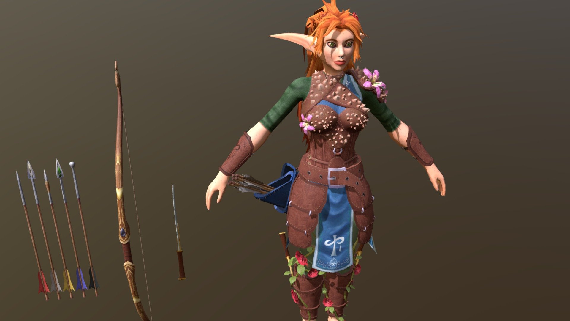 Loreleï - Roleplay character - 3D model by Frederik Frøling (@Ishivia ...