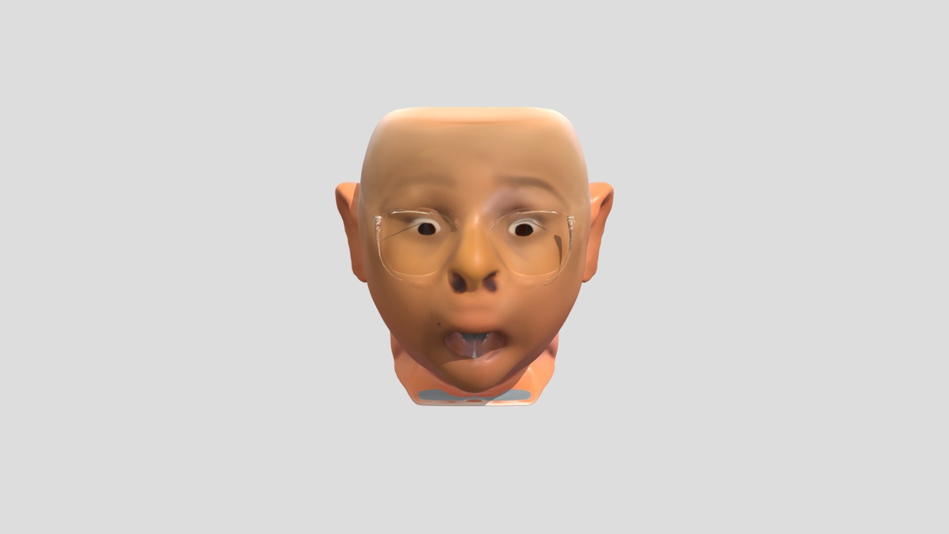 surprised person making a funny face - 3D model by doxelgames [4c06659 ...