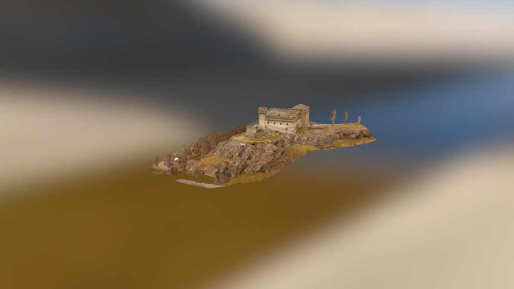 Castello Sasso Corbaro - 3D model by OBLIVION AERIAL SA (@damaeder2 ...