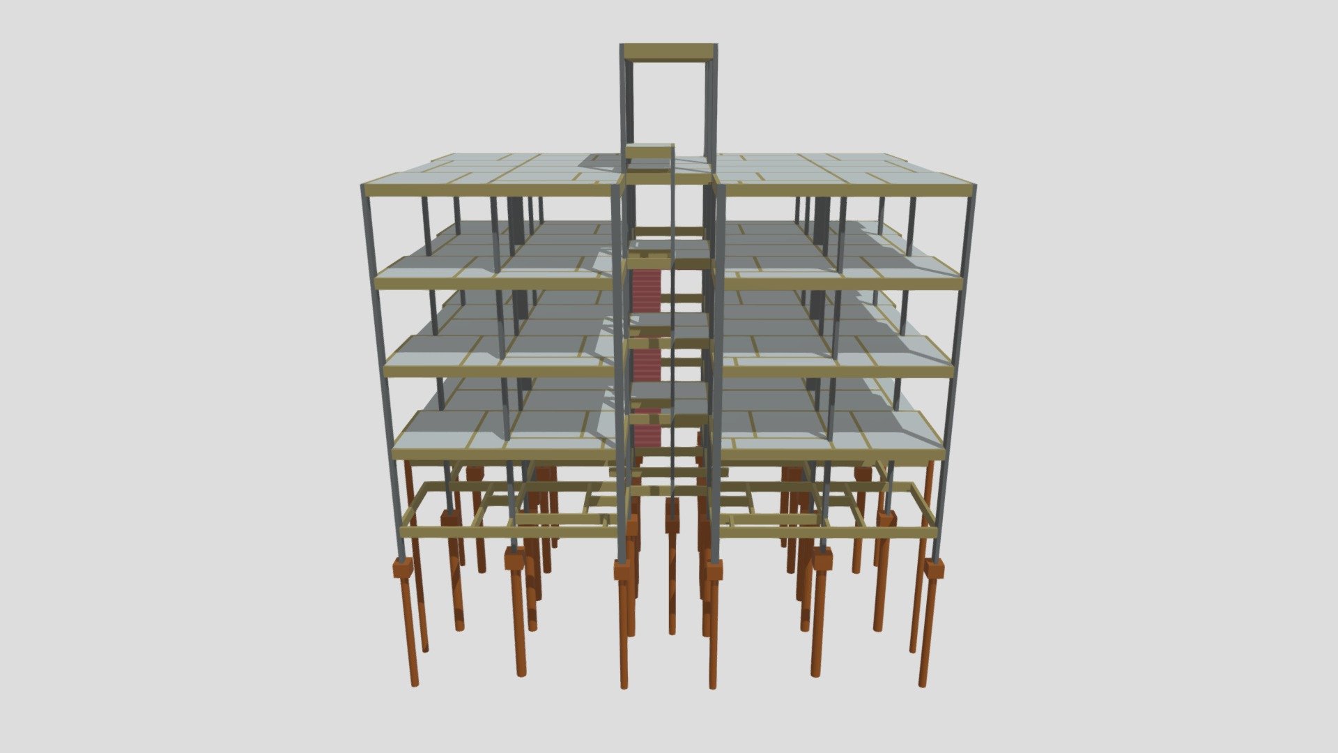 Modelo Estrutural Prédio MM - 3D model by Pedro Henrique Pruner (@pedro ...
